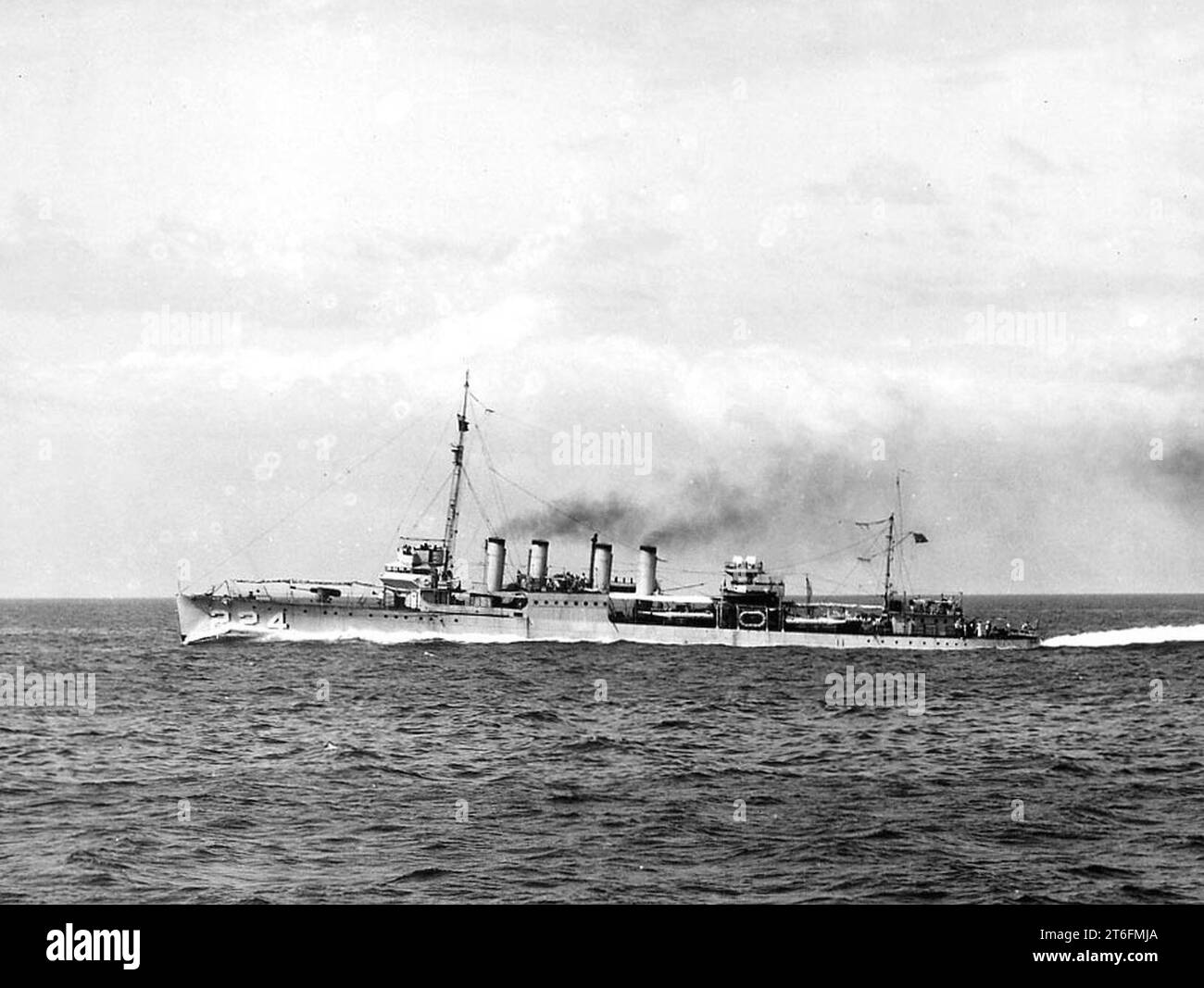 USS Stewart (DD-224) underway c1930s Stock Photo - Alamy