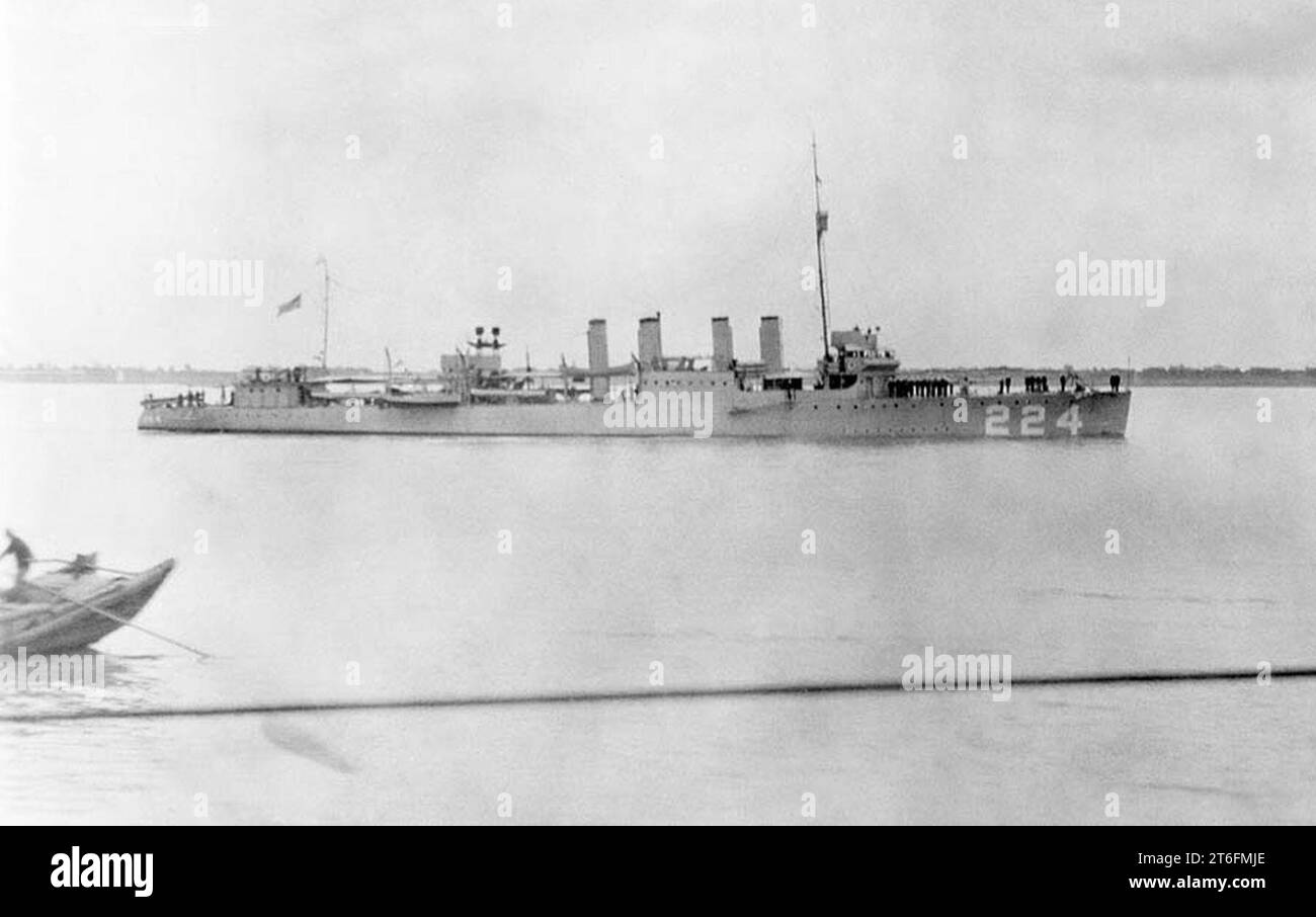 USS Stewart (DD-224) off Hangzhou (China) c1922 Stock Photo - Alamy