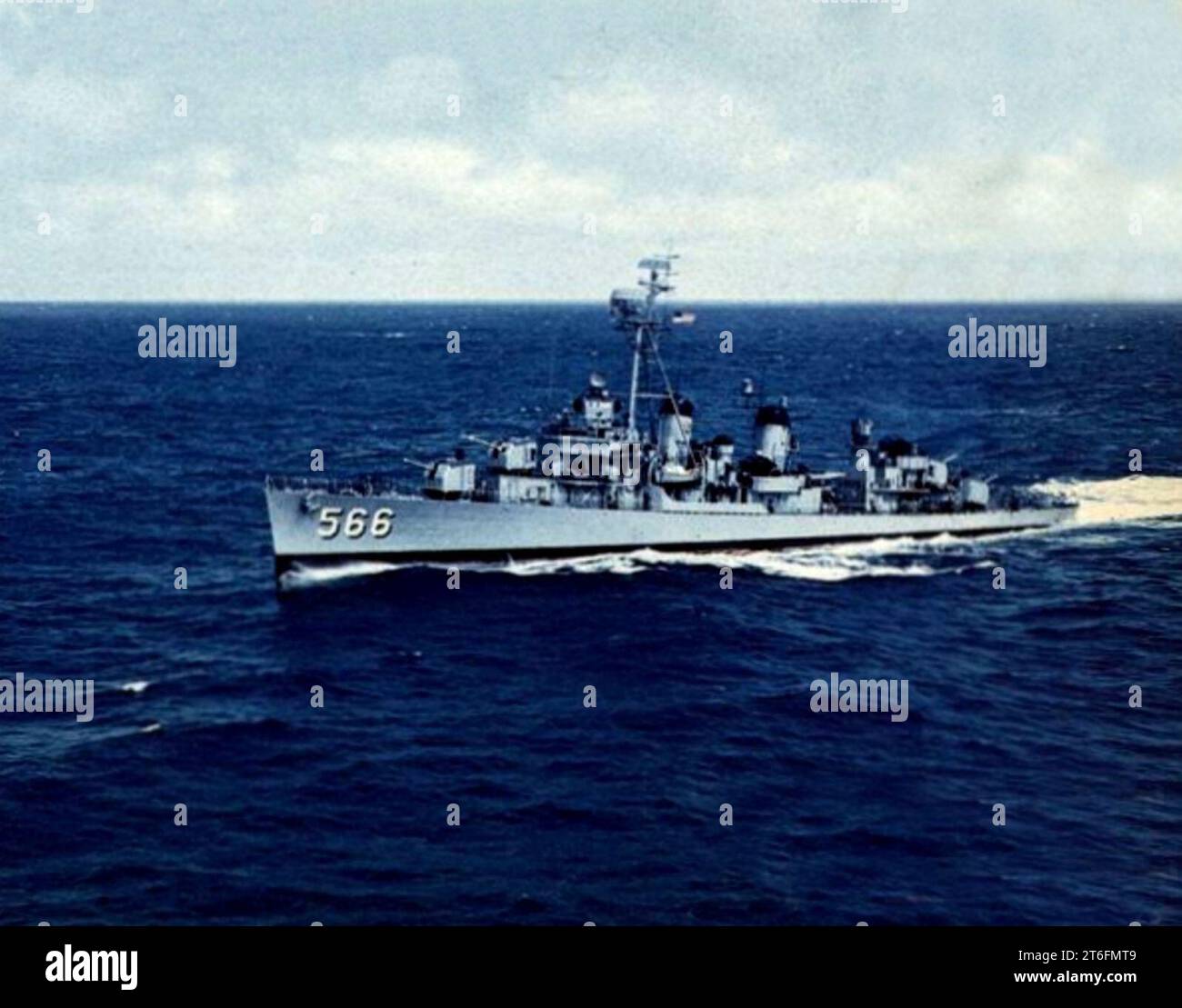 USS Stoddard (DD-566) underway in the Pacific Ocean, circa in 1960 ...