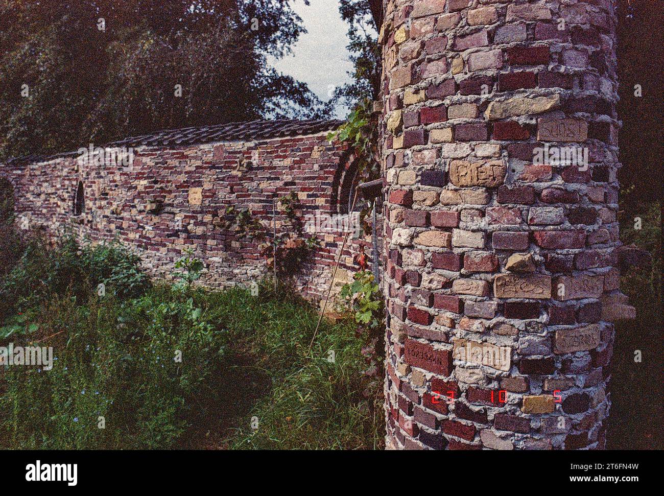Stone & Brock Wall and Insect Hotel build inside a rural, agricultural ...