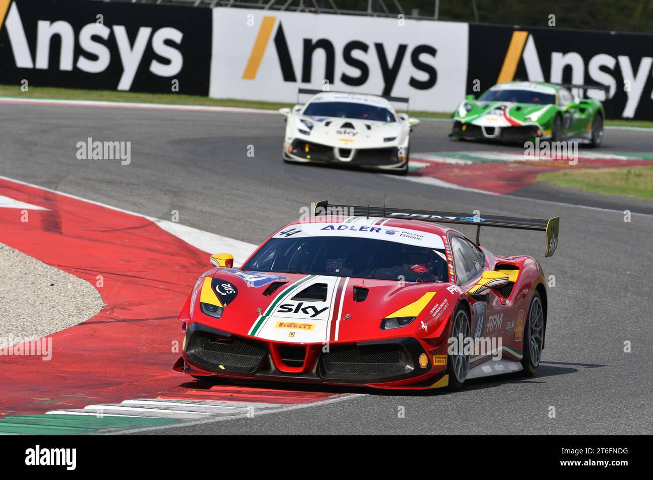 Scarperia - Italy, 28 October 2023: Ferrari 488 Challenge in action ...
