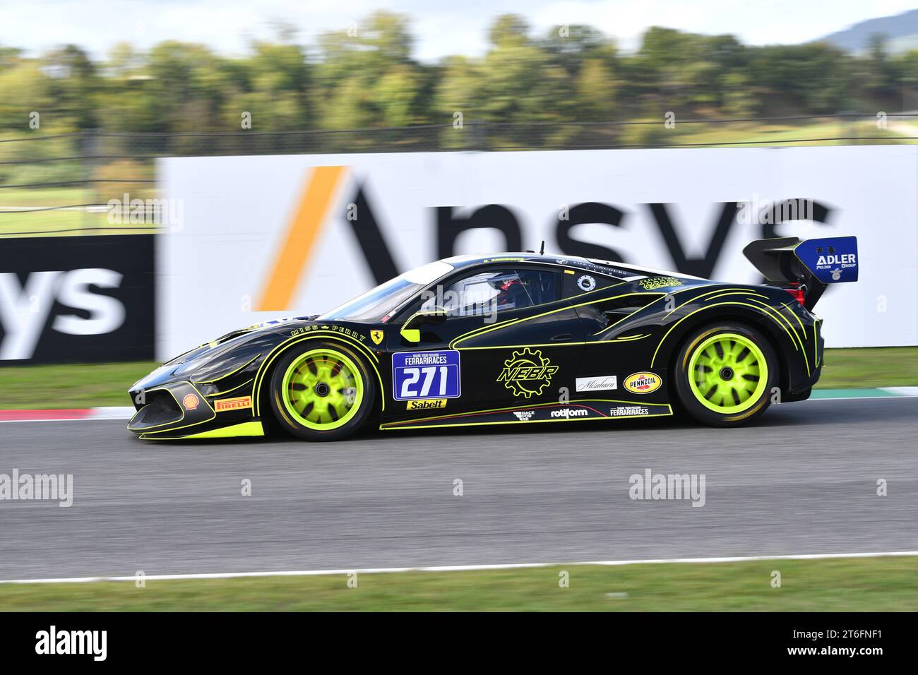 Scarperia - Italy, 28 October 2023: Ferrari 488 Challenge in action ...