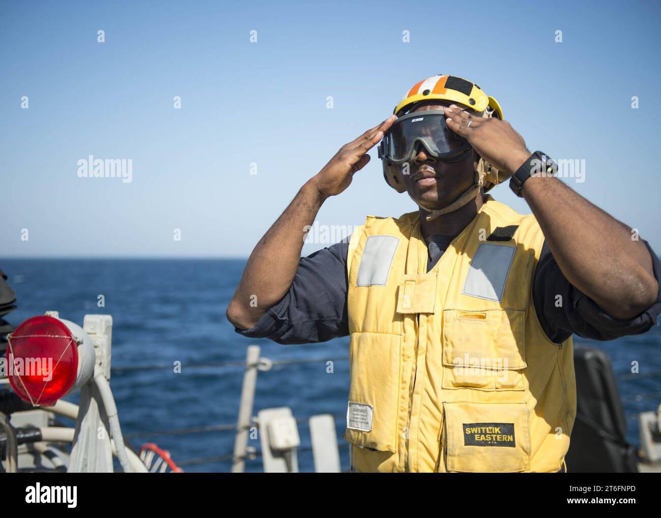 USS STOUT (DDG 55) DESRON 26 VISIT DEPLOYMENT 2016 160919 Stock Photo ...