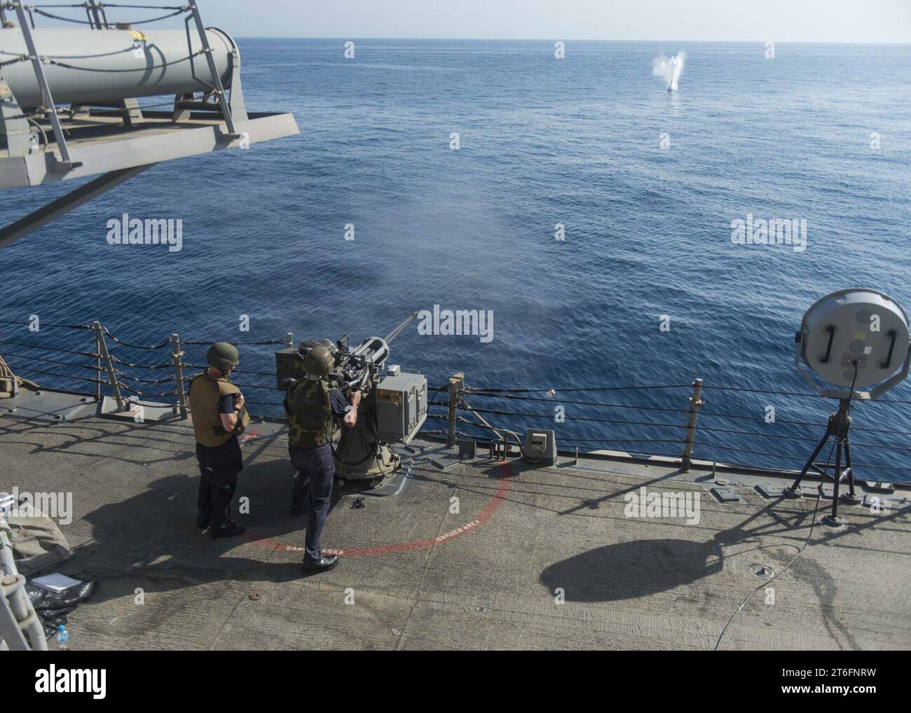 USS STOUT (DDG 55) LIVE-FIRE EXERCISE DEPLOYMENT 2016 160811 Stock ...