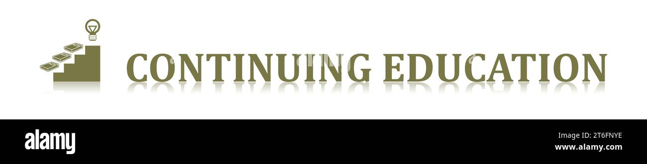 Illustration of a continuing education concept Stock Photo - Alamy