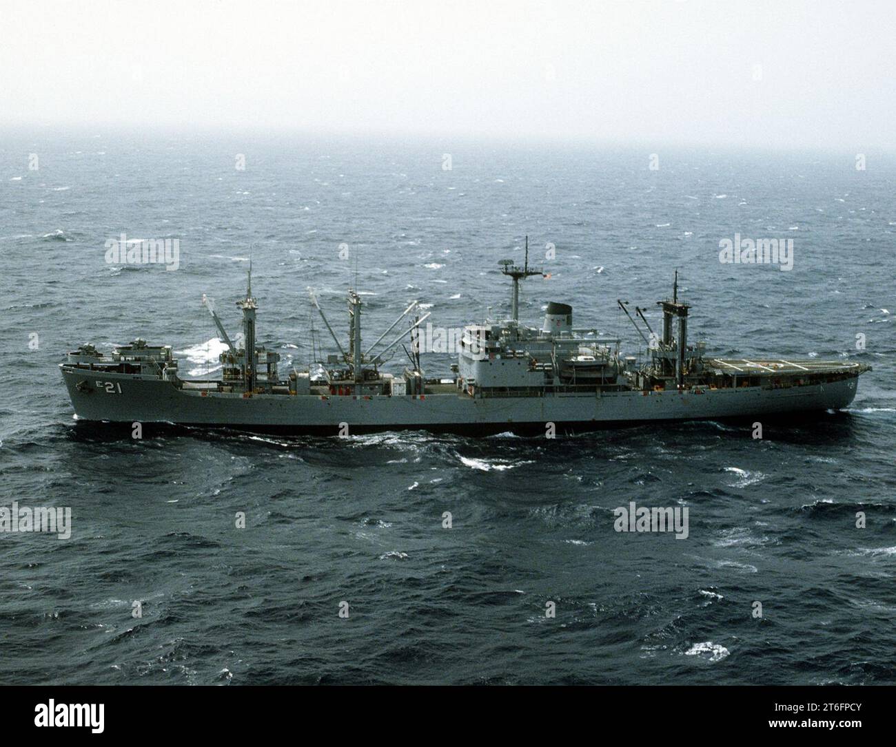 USS Suribachi (AE-21) underway on 1 June 1984 (6423341 Stock Photo - Alamy