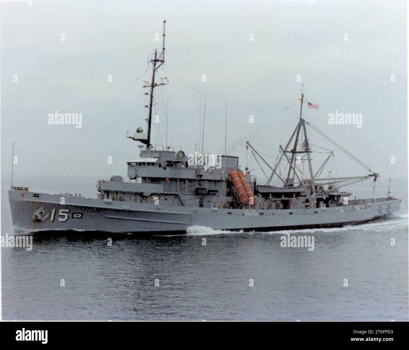 USS Sunbird (ASR-15) underway, circa in the 1980s Stock Photo - Alamy