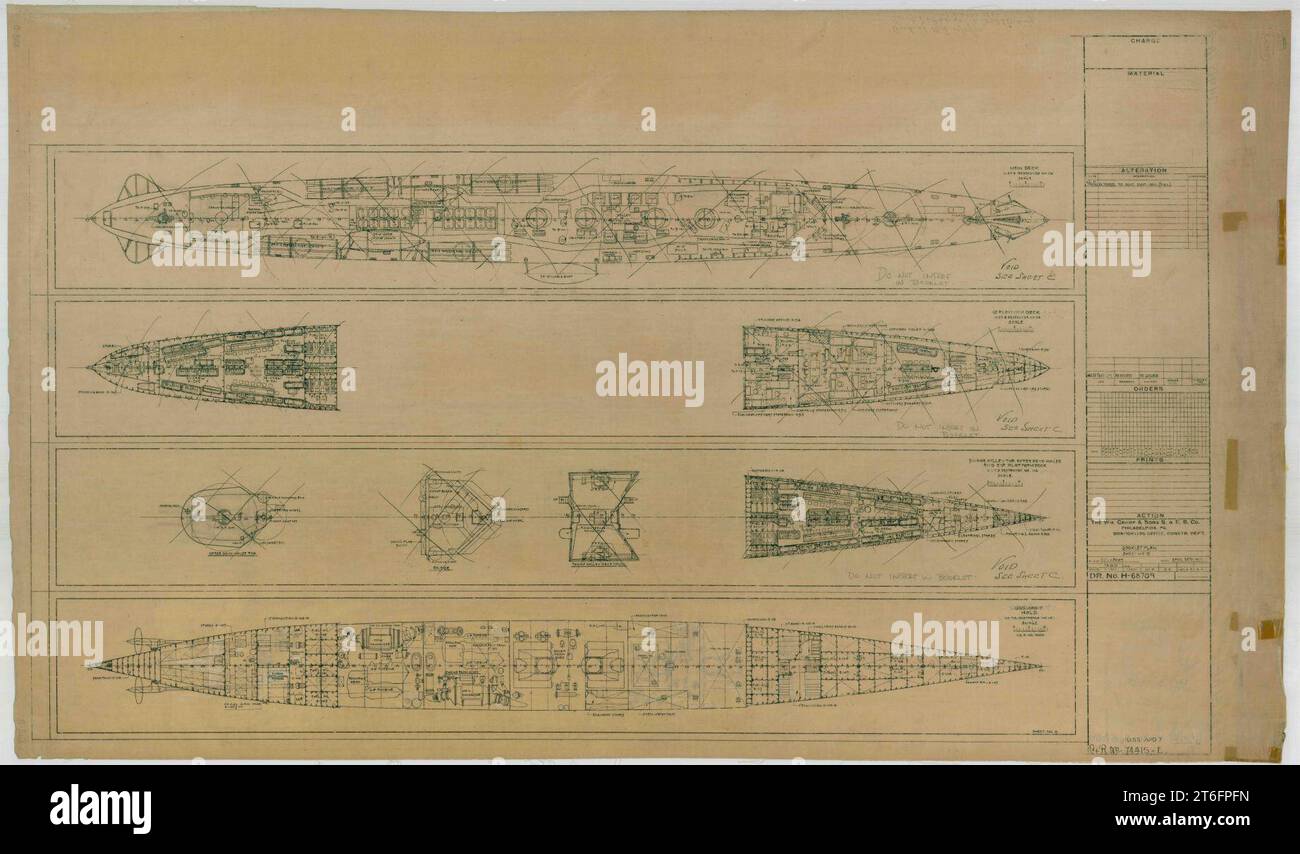 USS Talbot (DD-114 - APD-7)- Booklet of General Plans - Main Deck - 1st ...