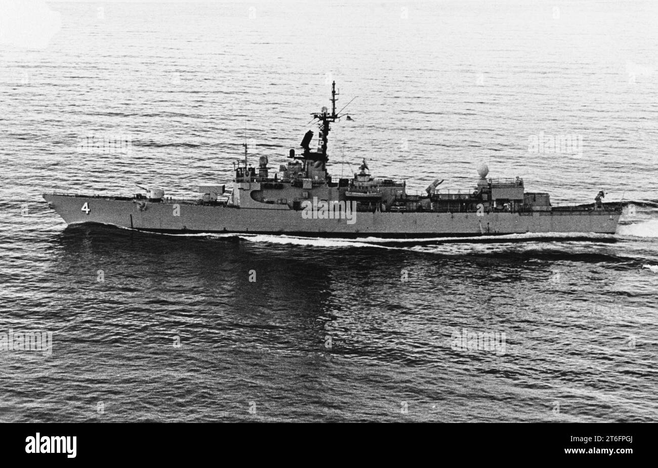 USS Talbot (DEG-4) underway in Roosevelt Roads on 6 December 1974 Stock ...