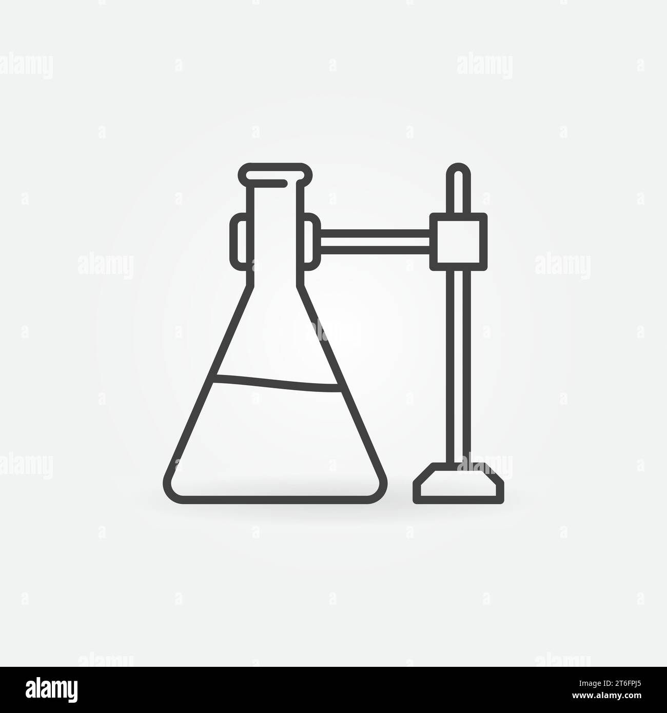Lab Flask vector concept thin line icon or design element Stock Vector ...