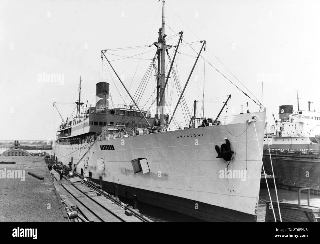 USS Tarazed (AF-13) beginning conversion at the Brewer Shipyard, Staten ...