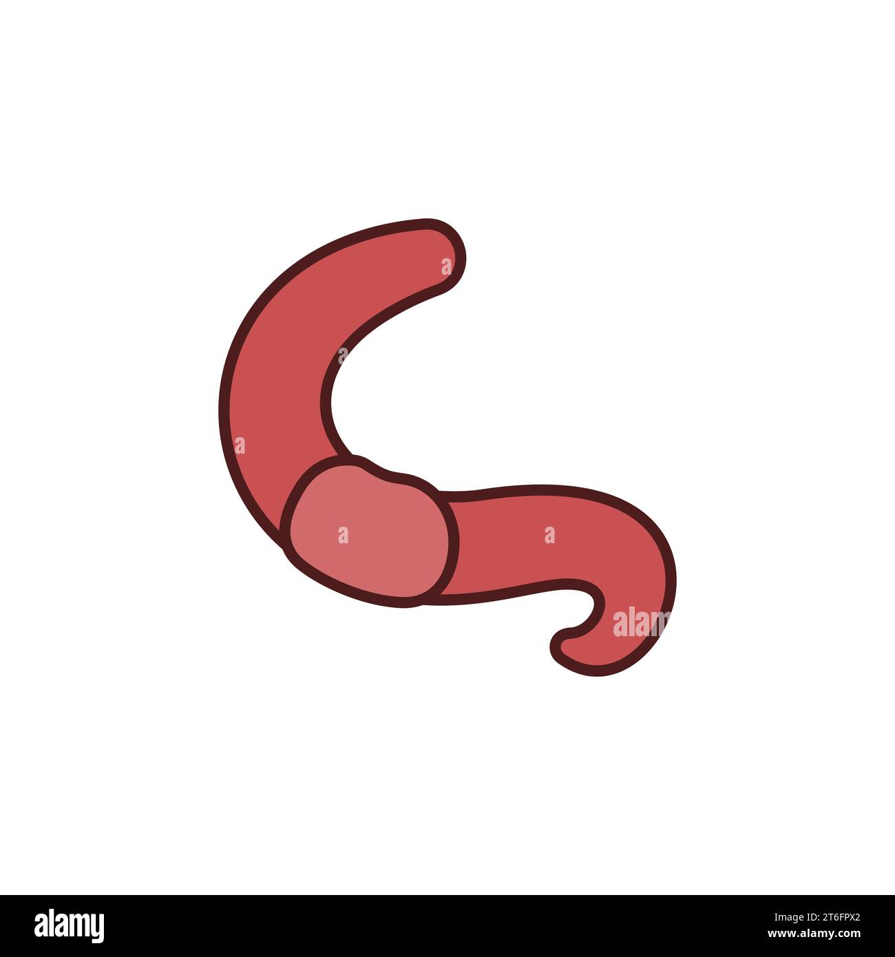 Worm vector concept red icon or design element Stock Vector Image & Art ...