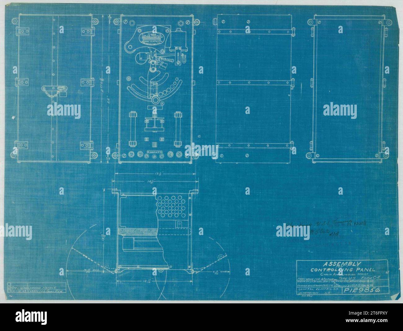 USS Tennessee (ACR-10)- Assembly for Controlling Panel Chain Ammunition ...