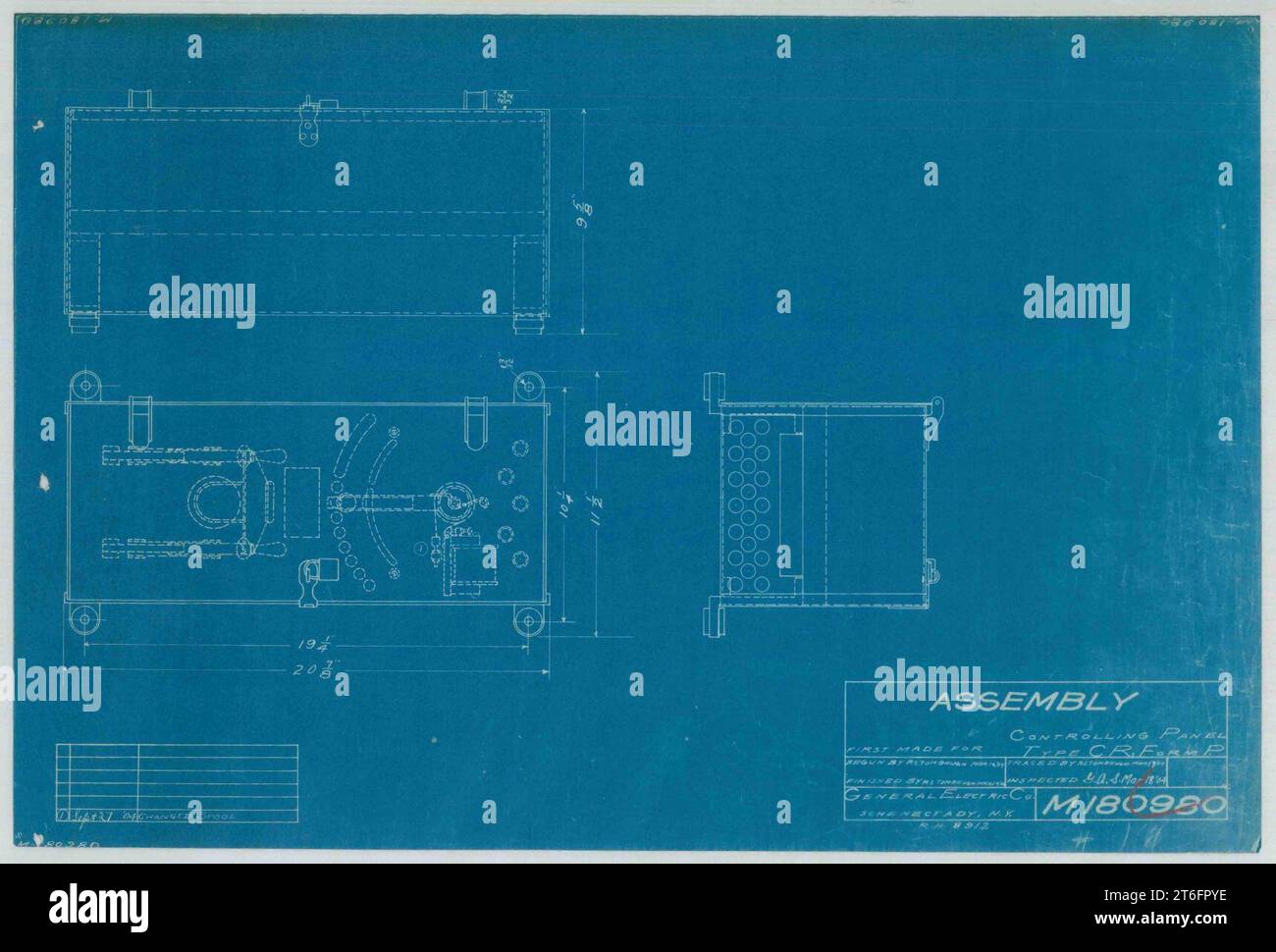 USS Tennessee (ACR-10)- Assembly First Made for Controlling Panel Type ...