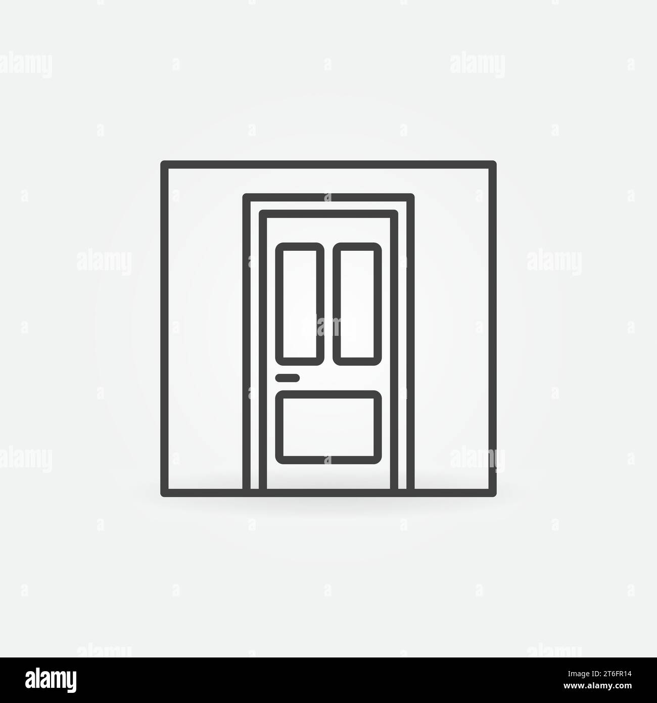 Closed door interior panel Stock Vector Images - Alamy