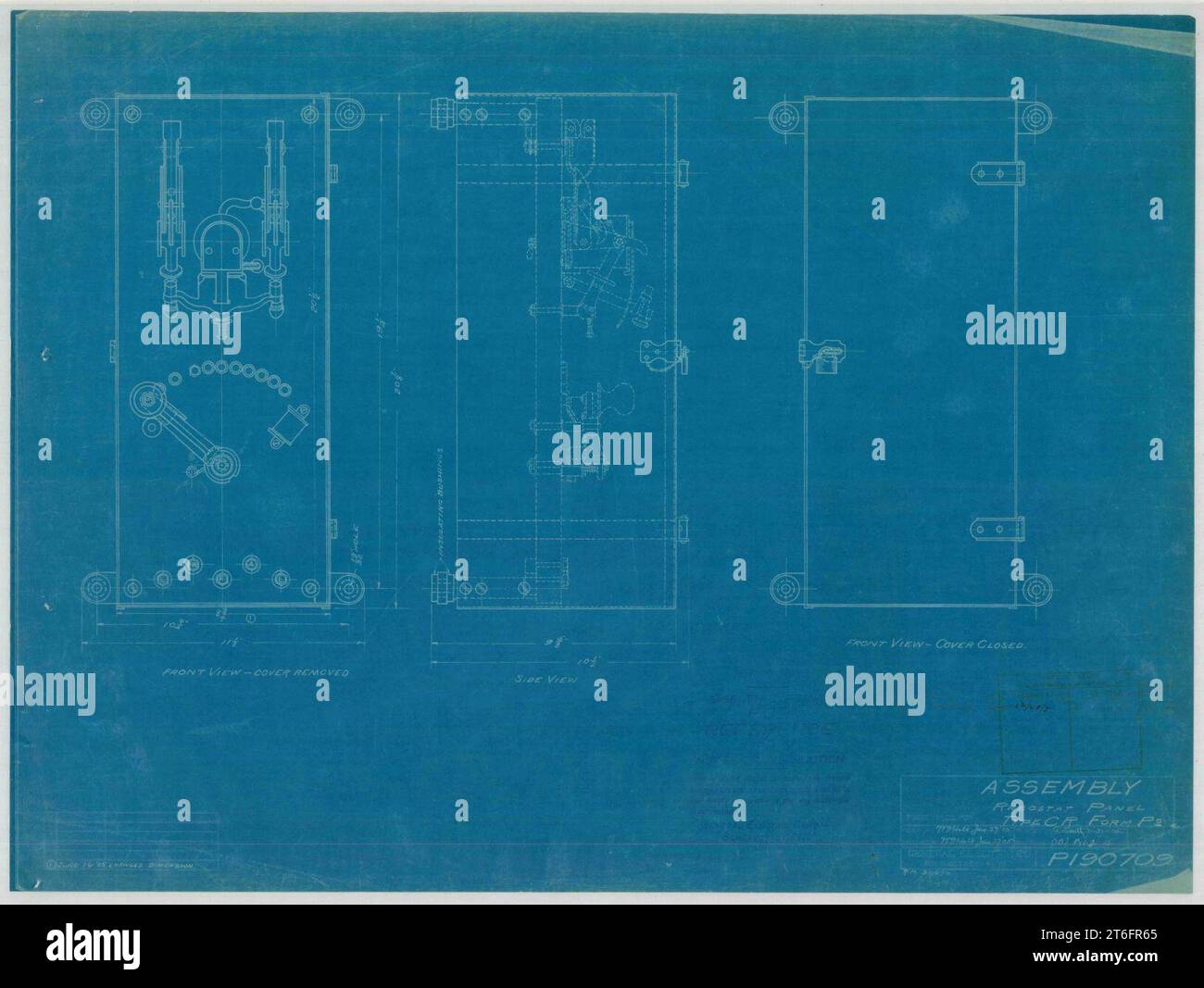 USS Tennessee (ACR-10)- Rheostat Panel Assembly Type CR Form P2 Stock ...