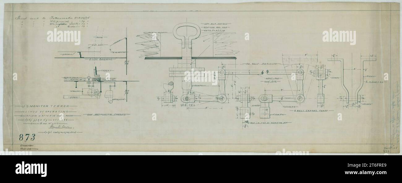 USS Terror (BM-4)- Method of Operating Overflow in After 10'' Shell ...