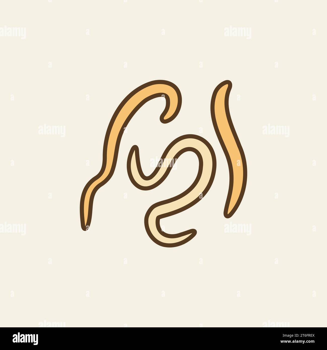 Nematodes vector concept colored modern icon or symbol Stock Vector ...
