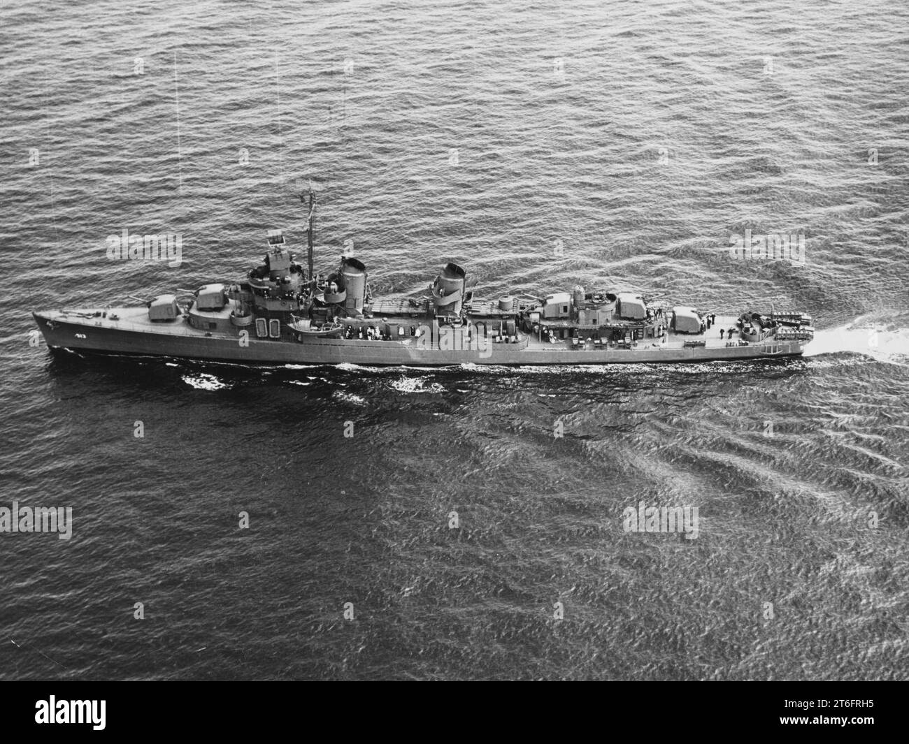 USS Terry (DD-513) underway in the Atlantic Ocean on 4 April 1943 Stock ...