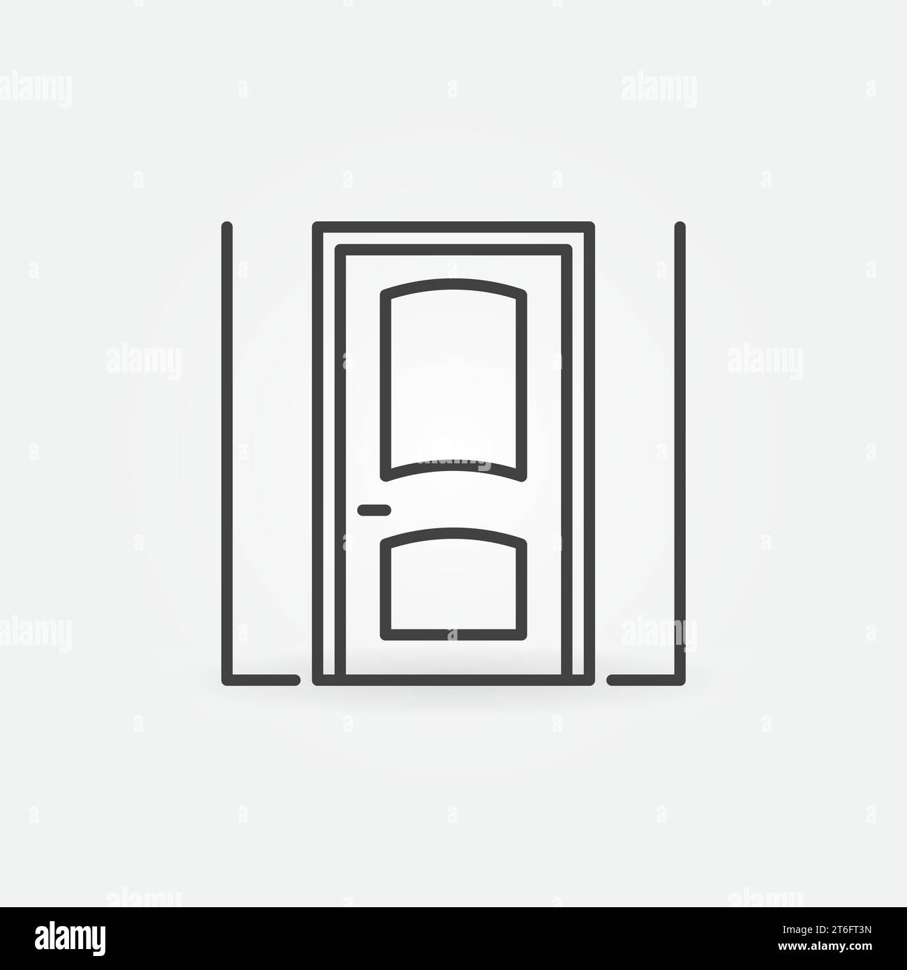 House Door outline vector concept minimal icon or symbol Stock Vector Image & Art - Alamy