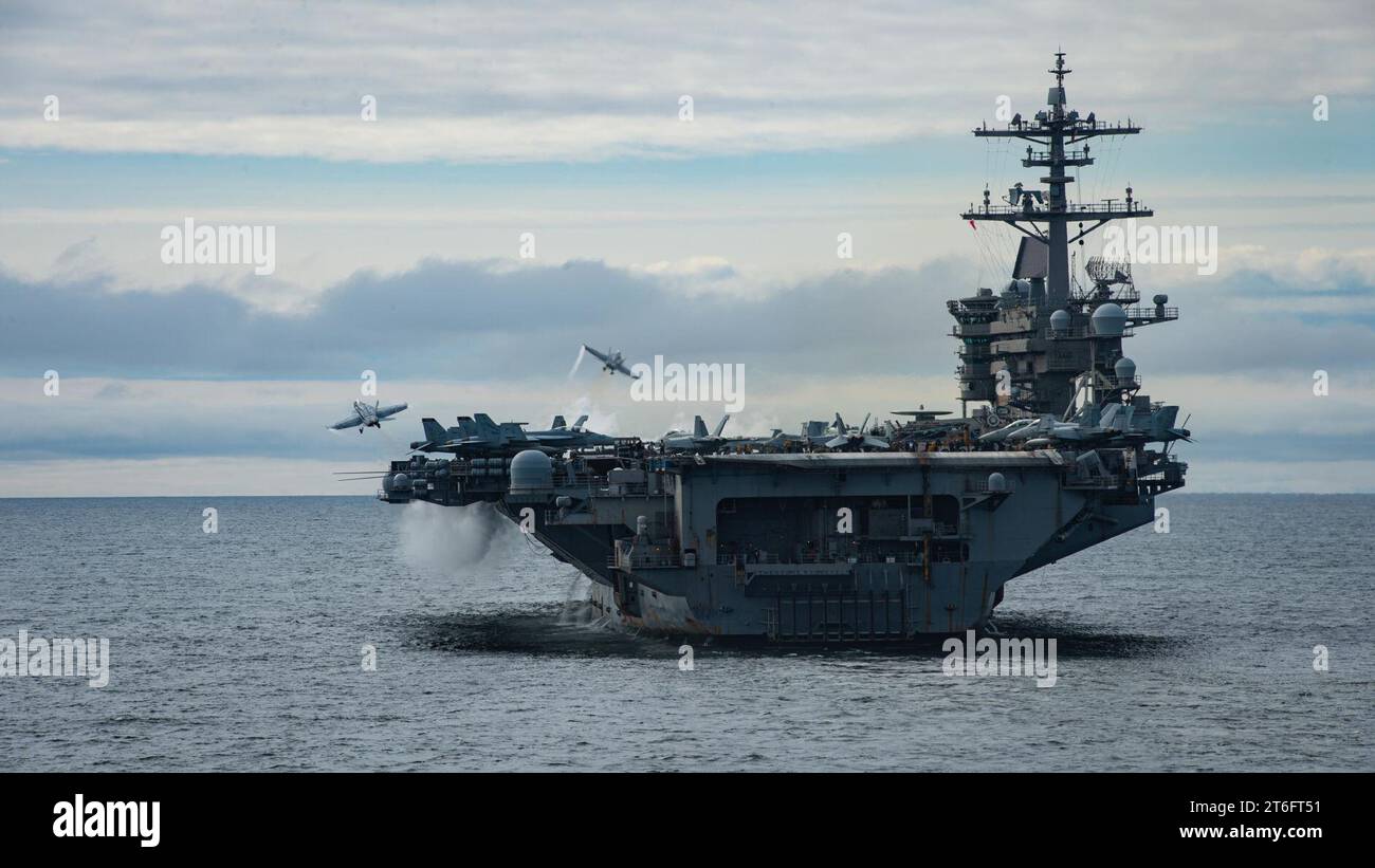 USS Theodore Roosevelt (CVN 71) conducts flight operations in the Pacific Ocean. (51154504247 ...