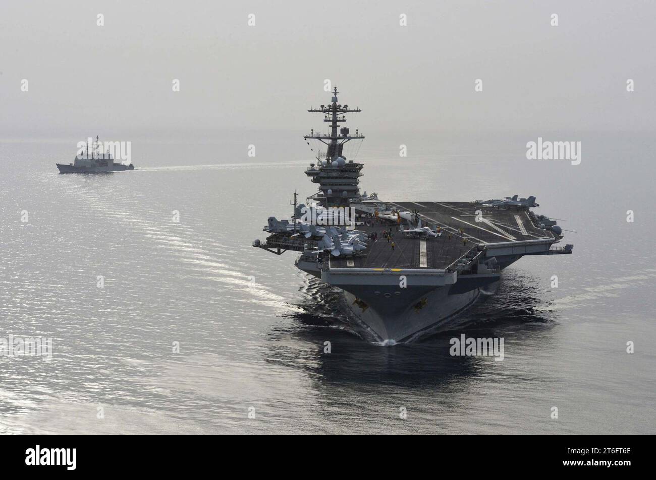 USS Theodore Roosevelt (CVN 71) sails in the US 5th Fleet area of ...