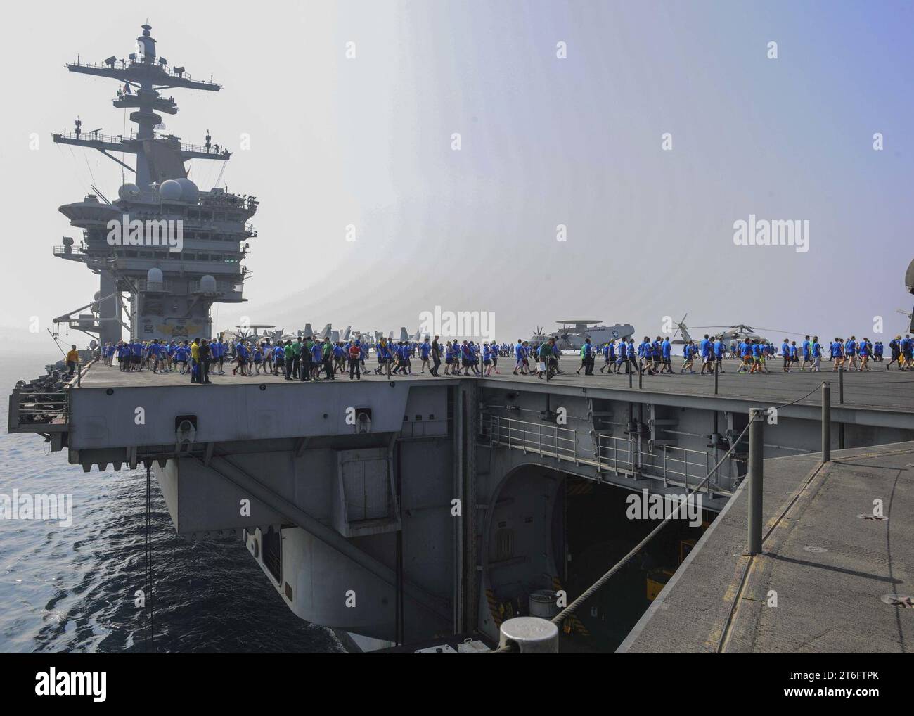 USS Theodore Roosevelt action 150830 Stock Photo - Alamy