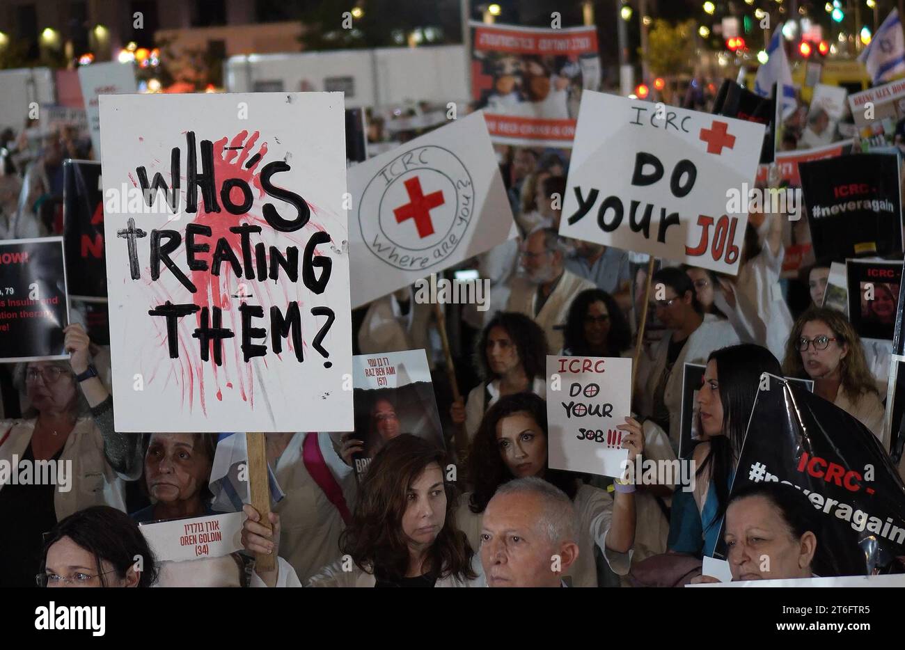 Doctors, medics and emergency medical teams along with families of ...