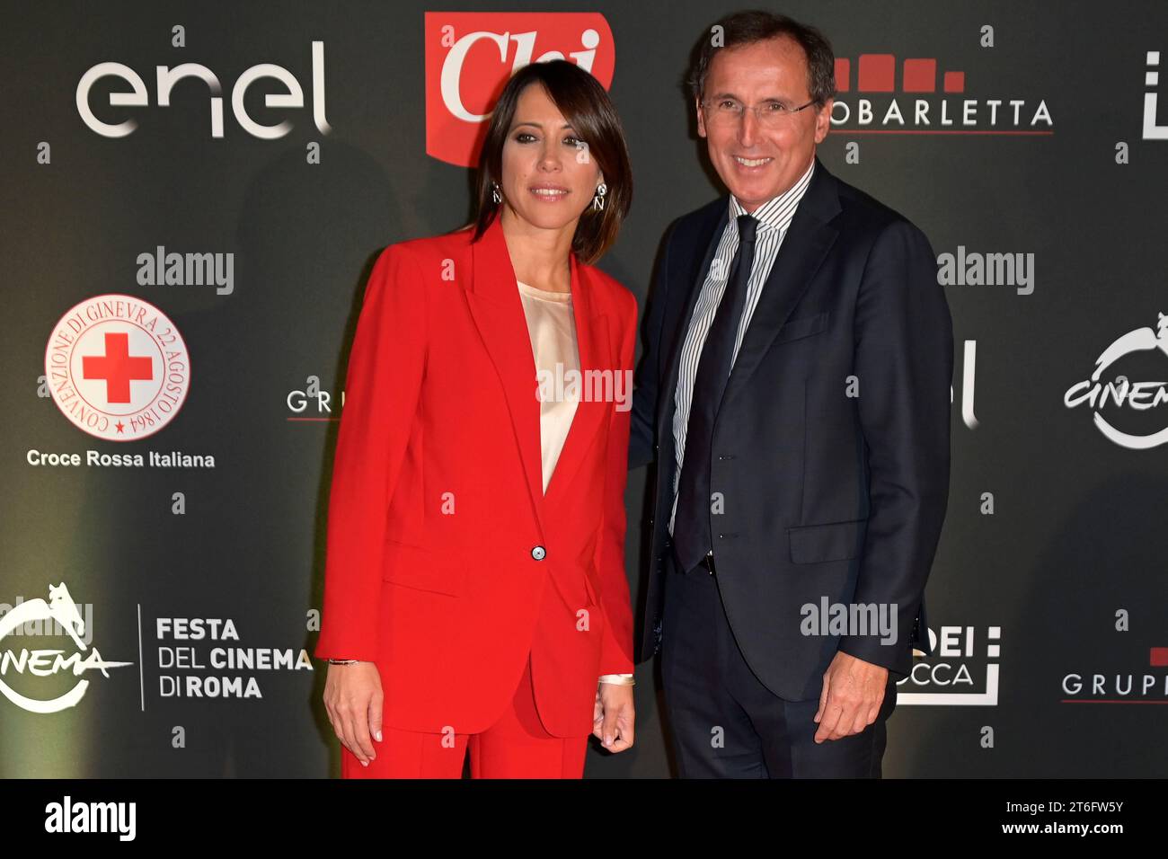 Rome, Italy. 09th Nov, 2023. Nunzia De Girolamo (l) and Francesco ...