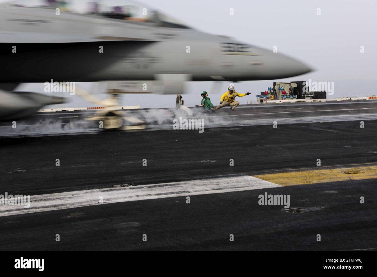 USS Theodore Roosevelt flight deck activity 150416 Stock Photo - Alamy