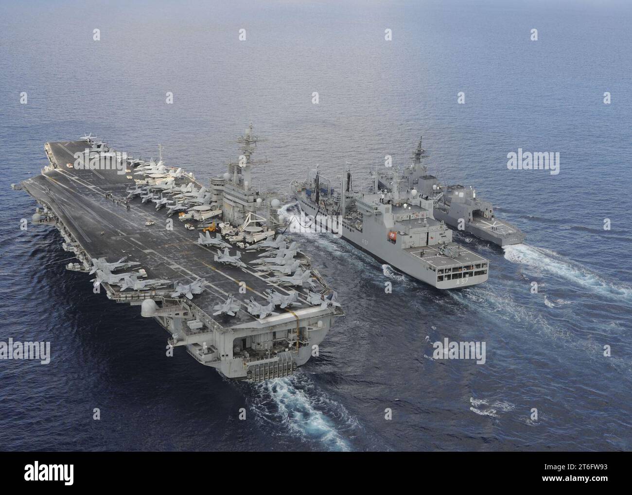 USS Theodore Roosevelt operates with the Japan Maritime Self-Defense ...