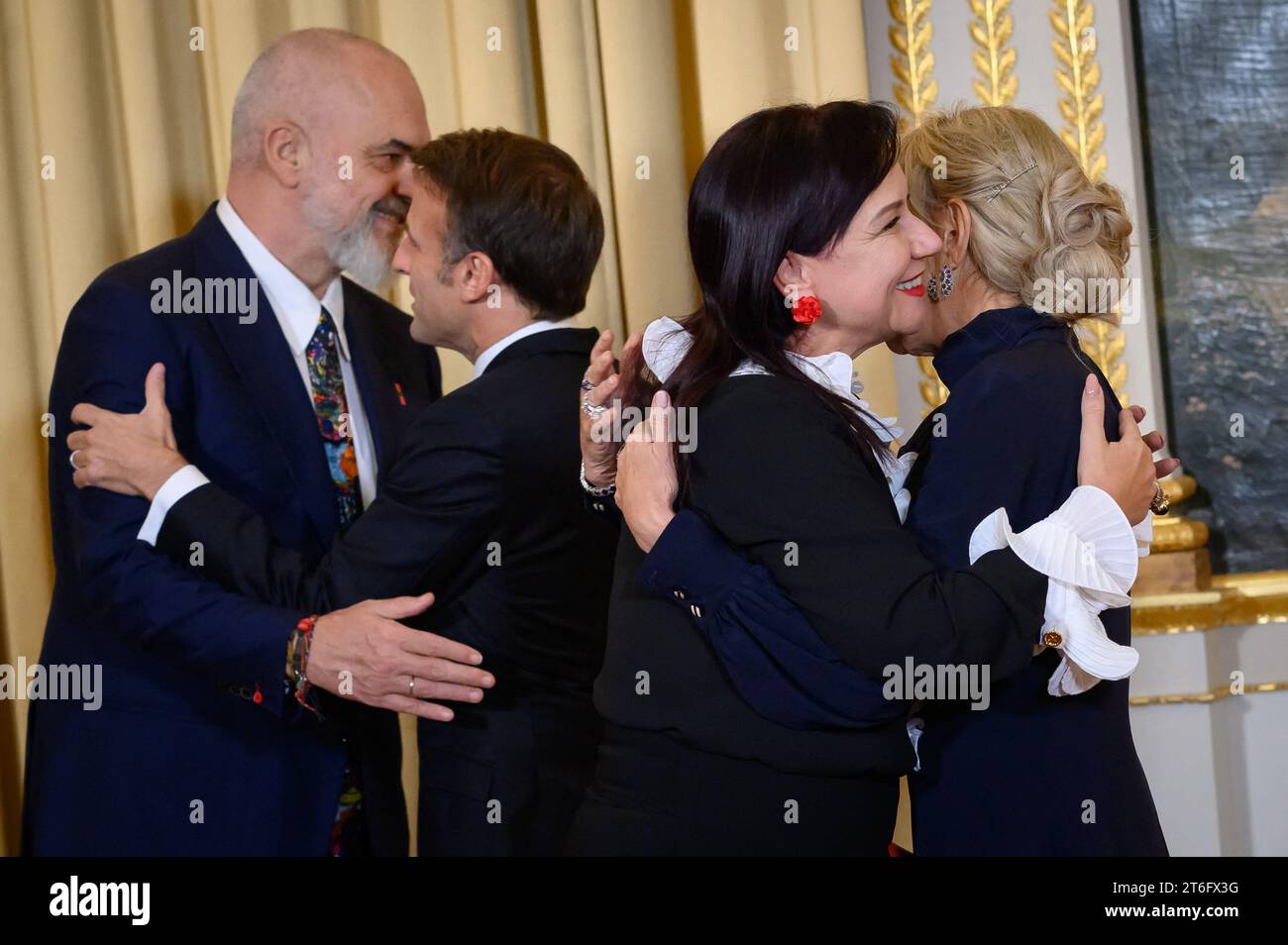 Edi Rama, Prime Minister of Albania and his wife with President ...