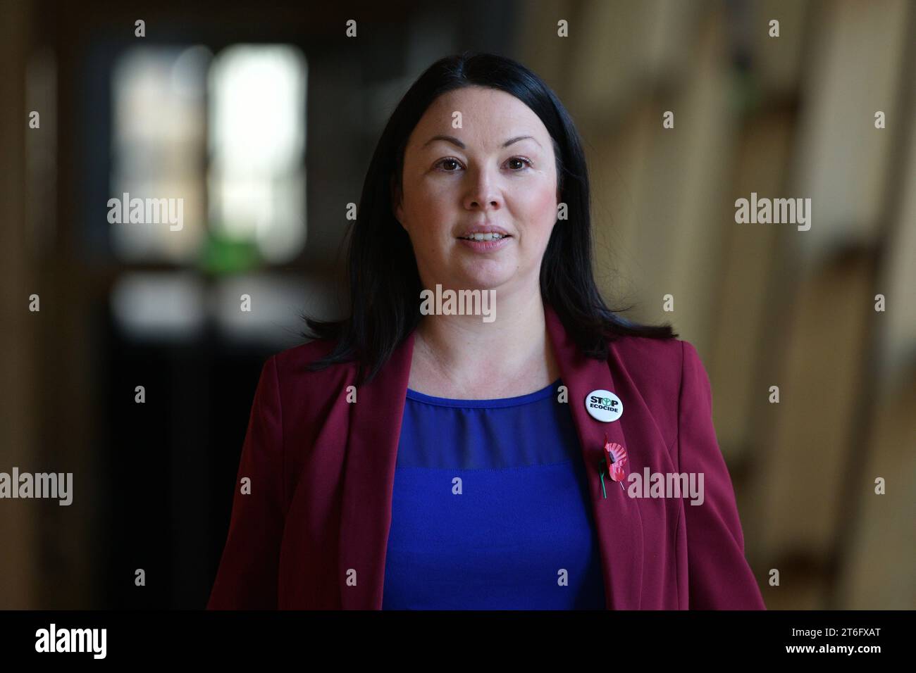 Edinburgh Scotland, UK 09 November 2023. Monica Lennon MSP at the ...