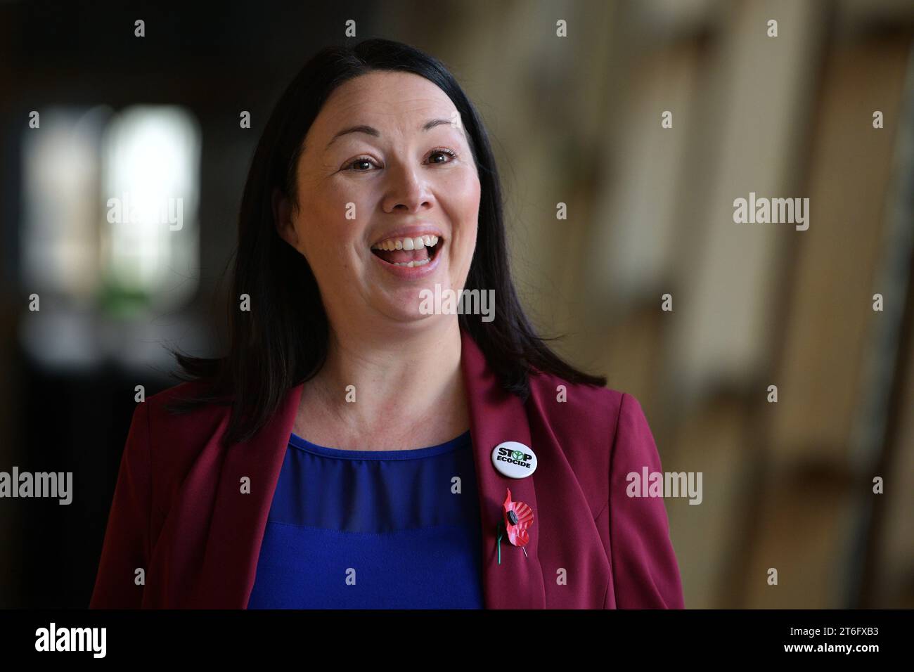 Edinburgh Scotland, UK 09 November 2023. Monica Lennon MSP at the ... Edinburgh Scotland, UK 09 November 2023. Monica Lennon MSP at the ...