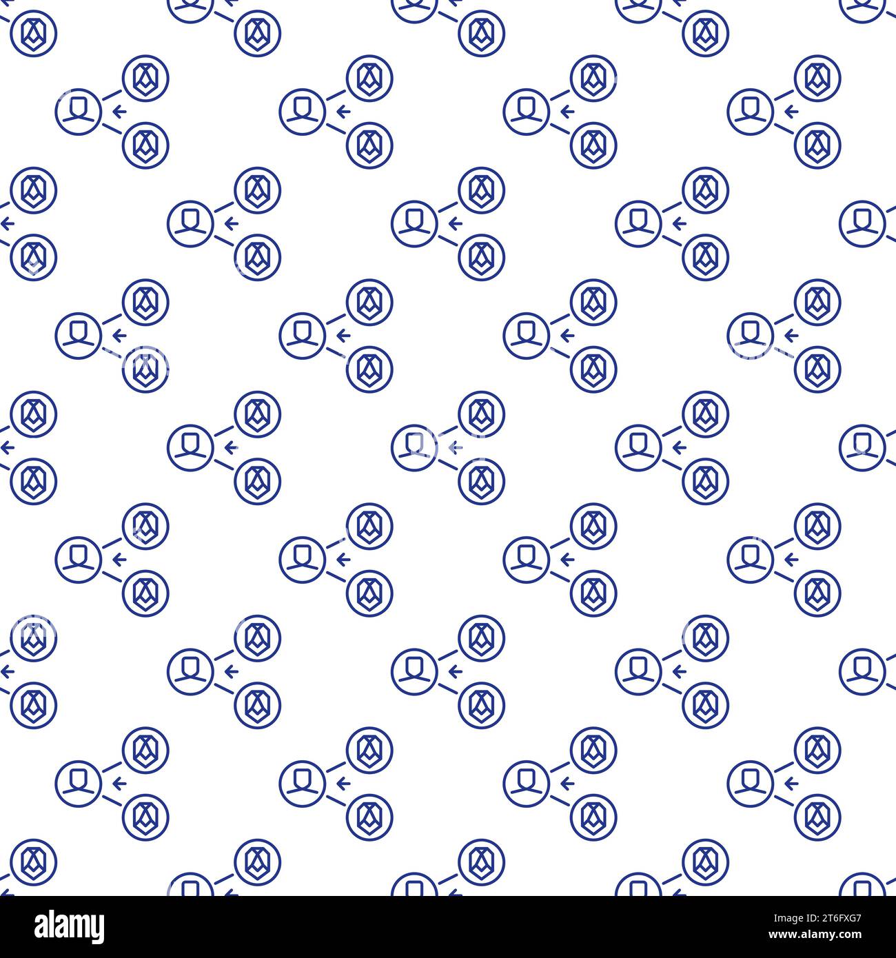 AI Face Generation vector Artificial Intelligence concept thin line seamless pattern Stock ...
