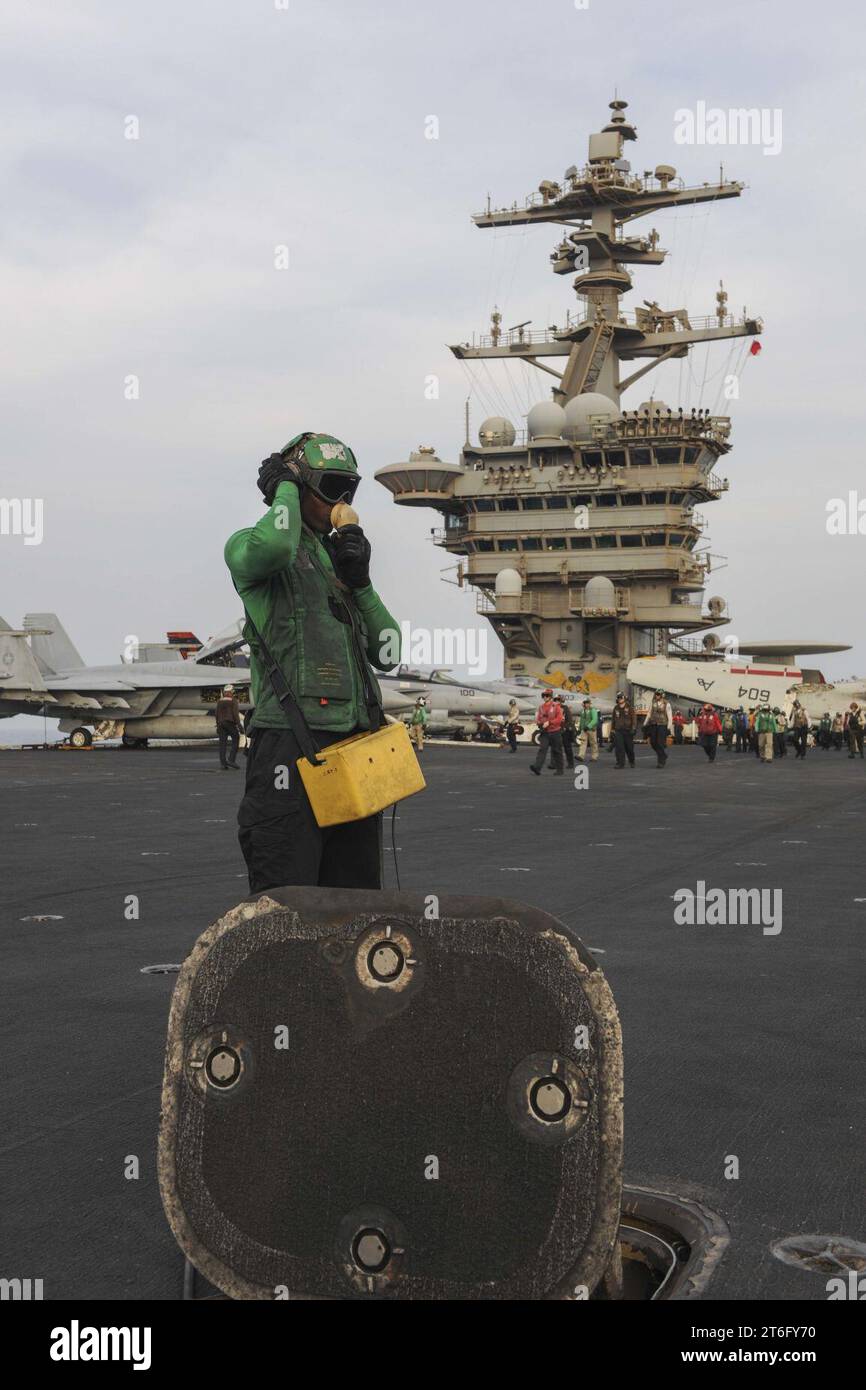 USS Theodore Roosevelt operations 151010 Stock Photo - Alamy