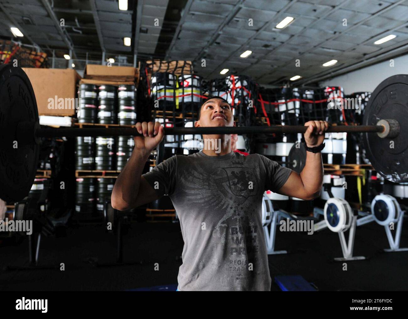 USS Theodore Roosevelt Sailors participate in 'Teddy Challenge' 150816 ...