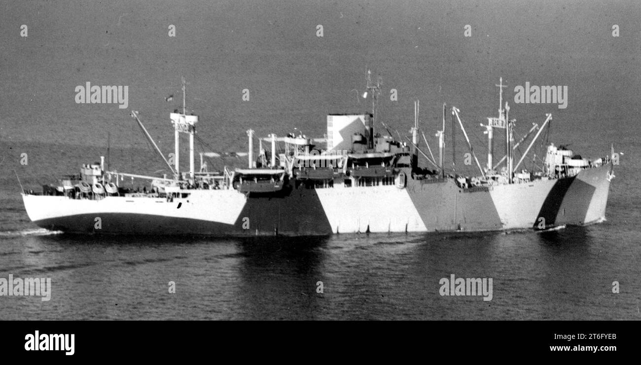 USS Thomas Jefferson (APA-30) underway off Norfolk, Virginia (USA), on ...