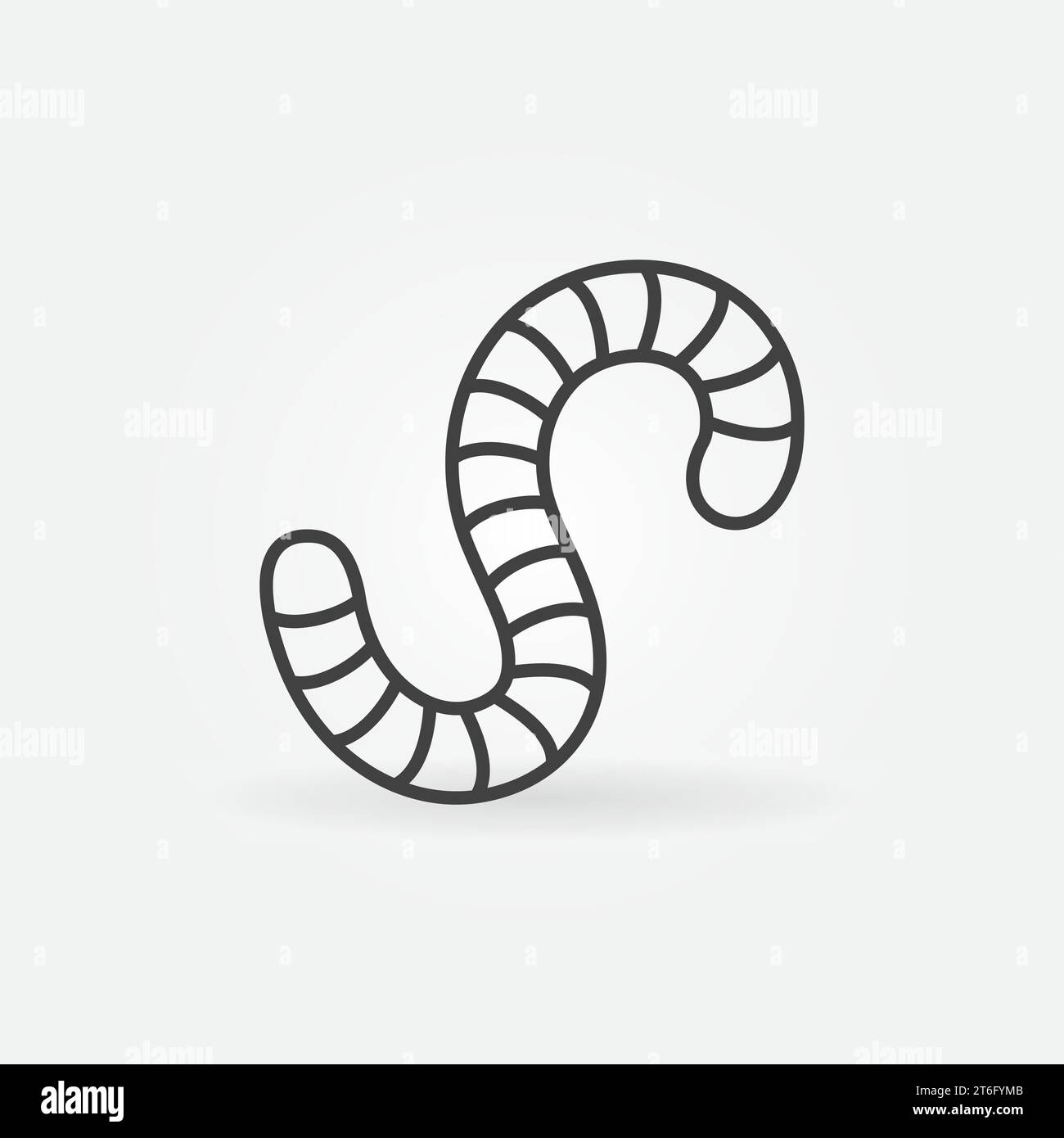 Worm vector concept icon or symbol in linear style Stock Vector Image ...