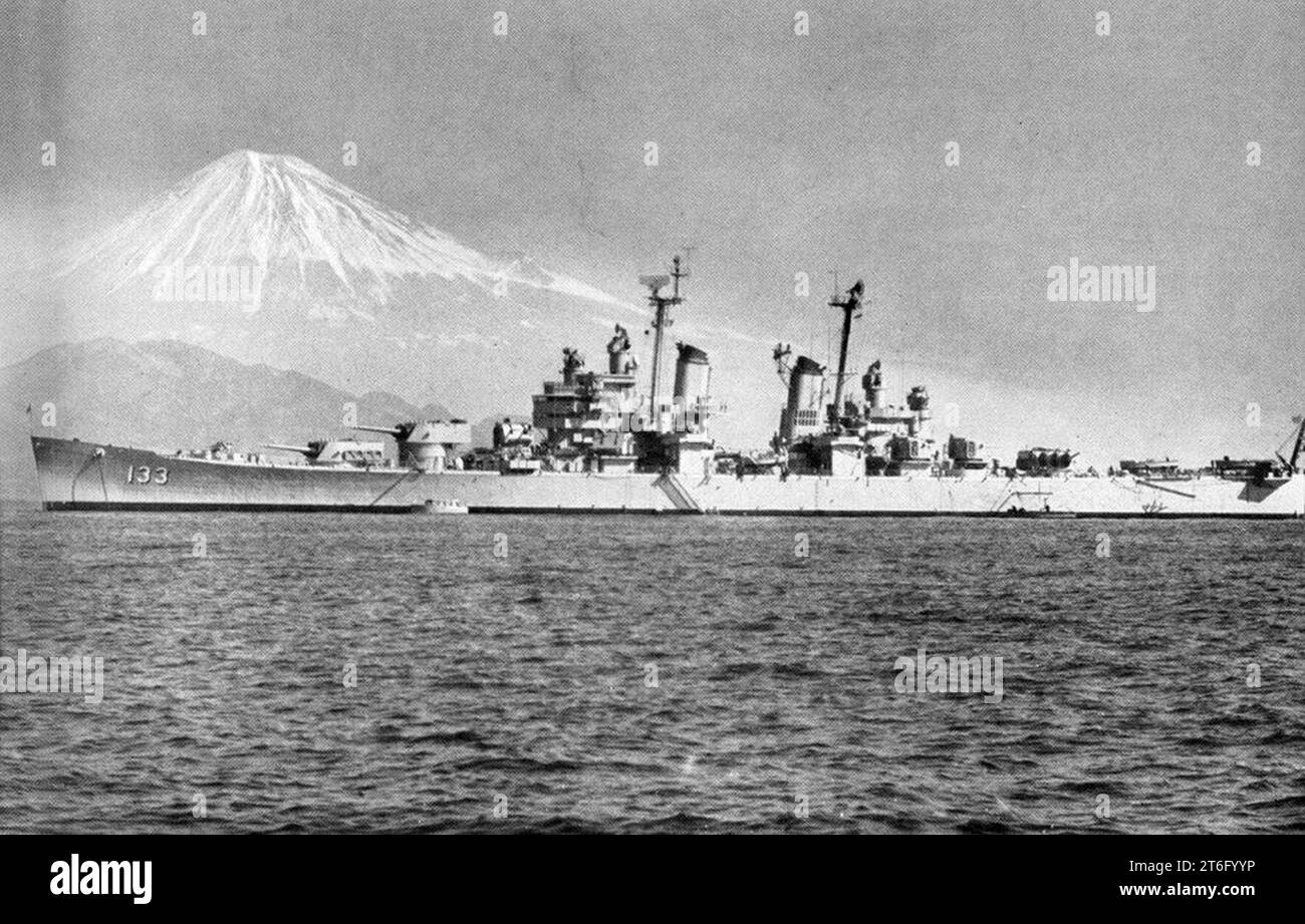 USS Toledo (CA-133) in Tokyo Bay 1959 Stock Photo - Alamy