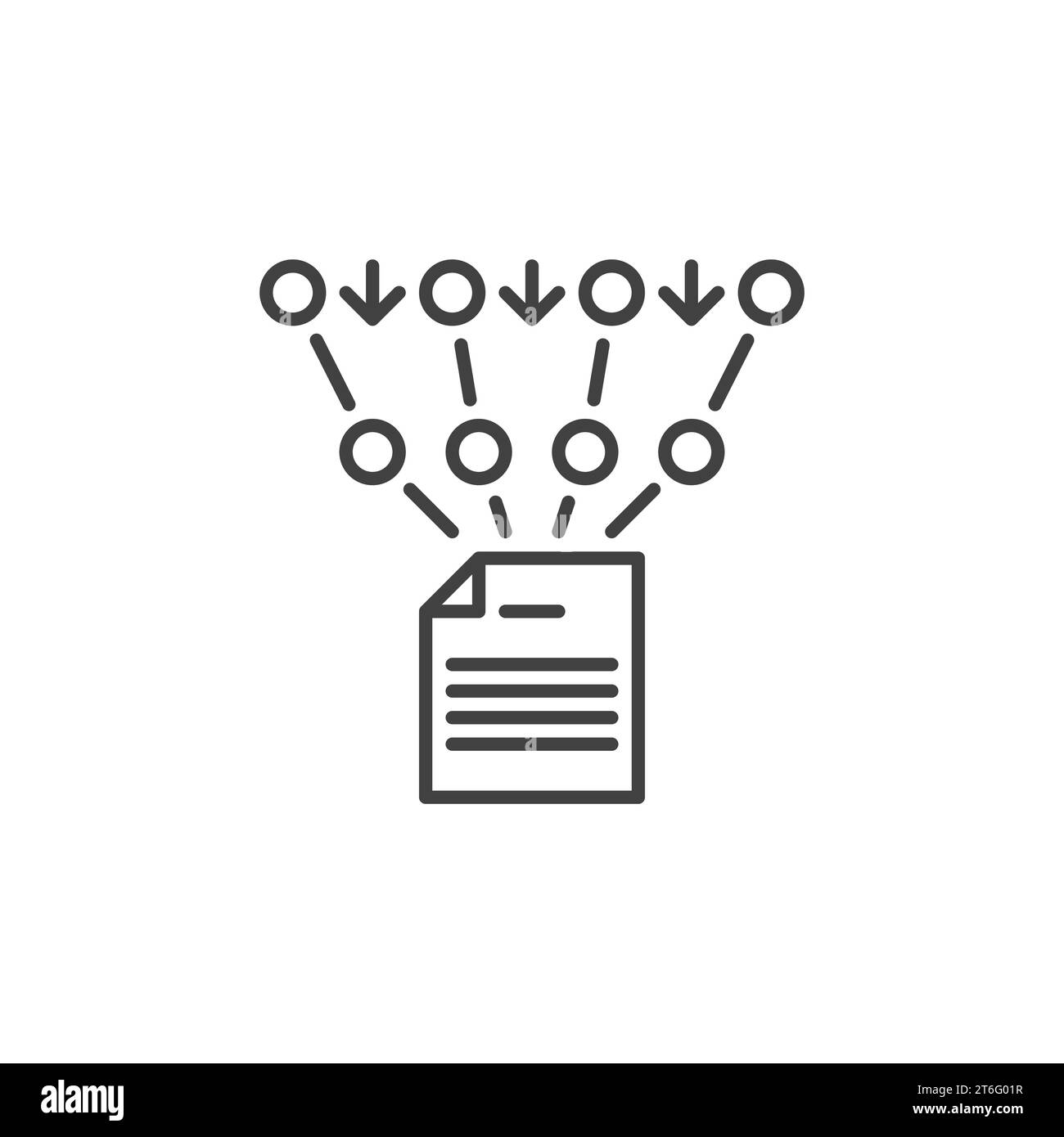 File Documents Neural Network Vector Text Generation And Writing Concept Outline Icon Or Symbol