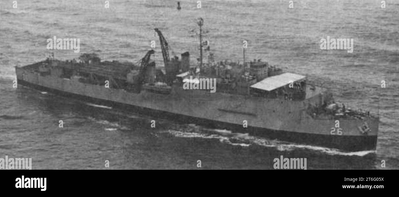 USS Tortuga (LSD-26) underway in the 1960s Stock Photo - Alamy