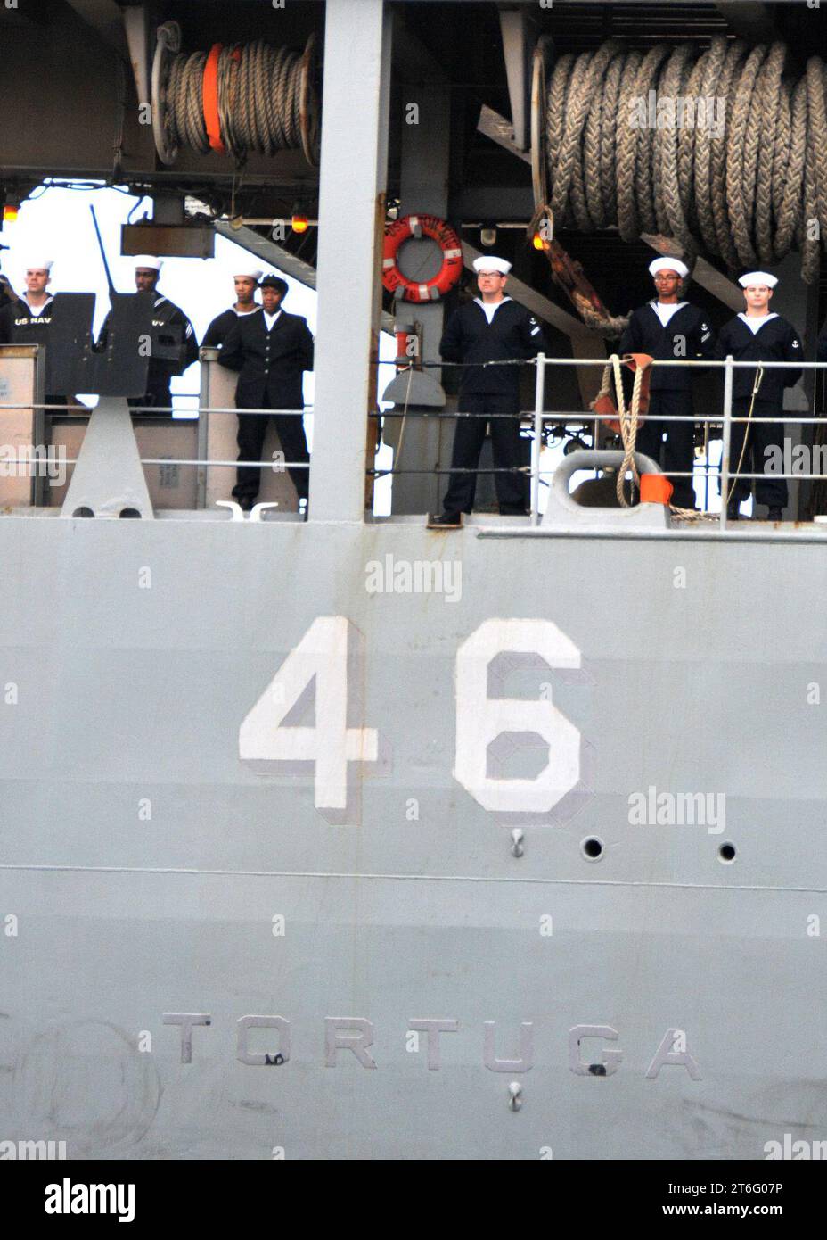 USS Tortuga arrives at new home port 131022 Stock Photo - Alamy