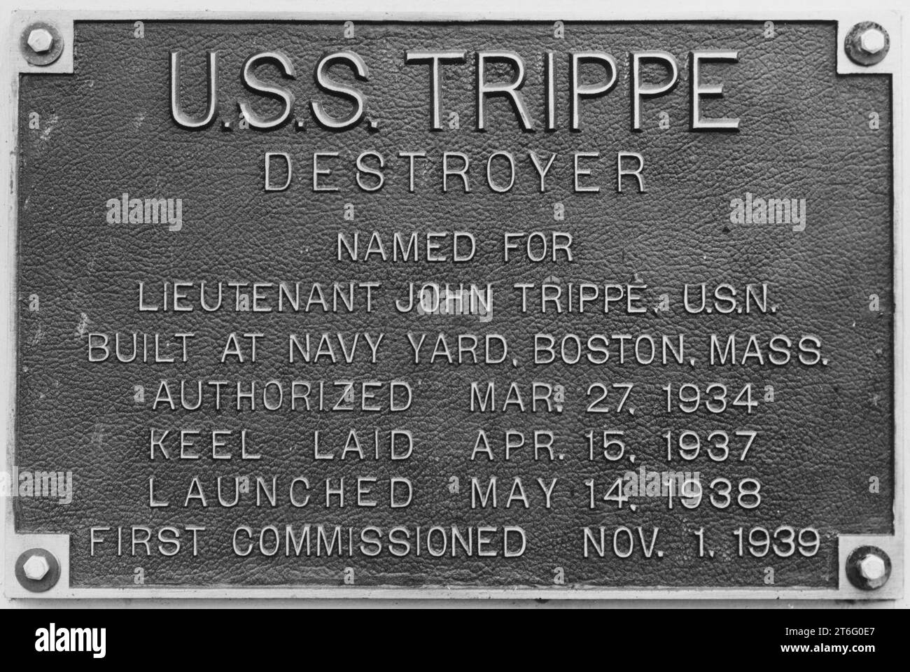 USS Trippe - 19 Stock Photo - Alamy