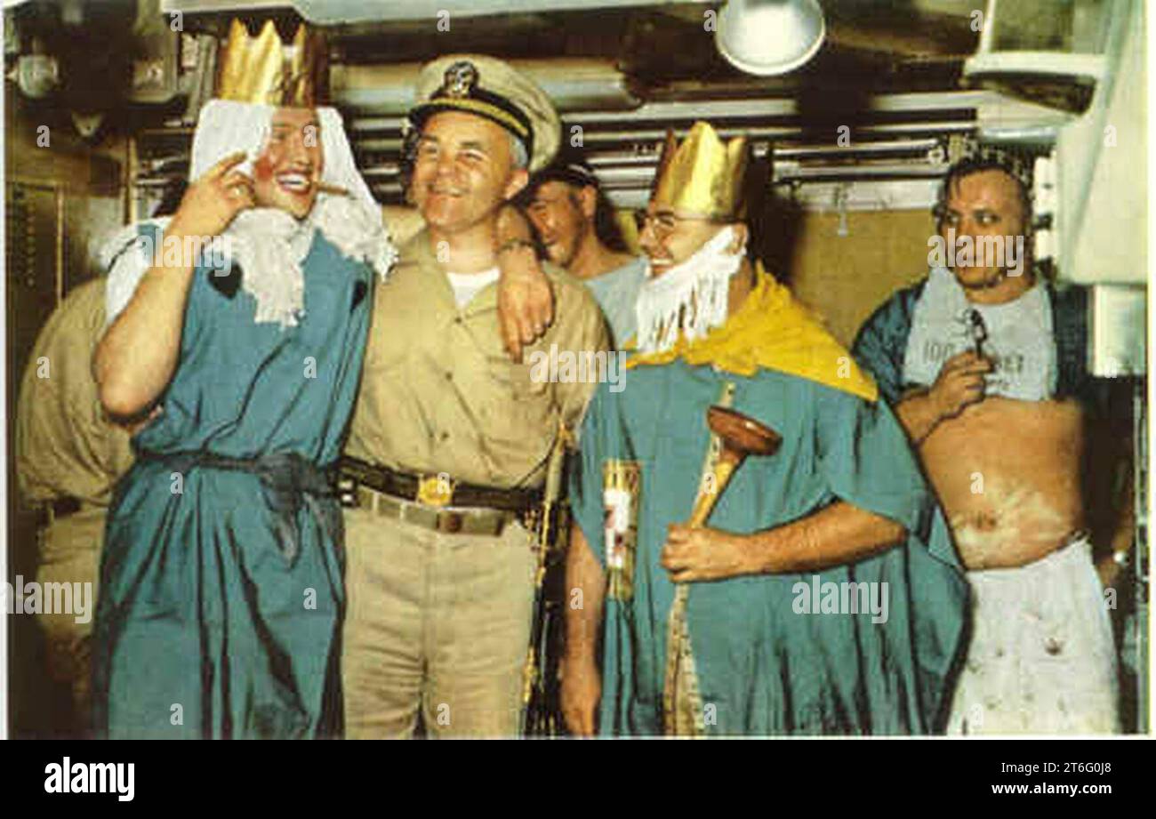 USS Triton SSRN-586 - Crossing the Equator - Operation Sandblast - 1960 ...