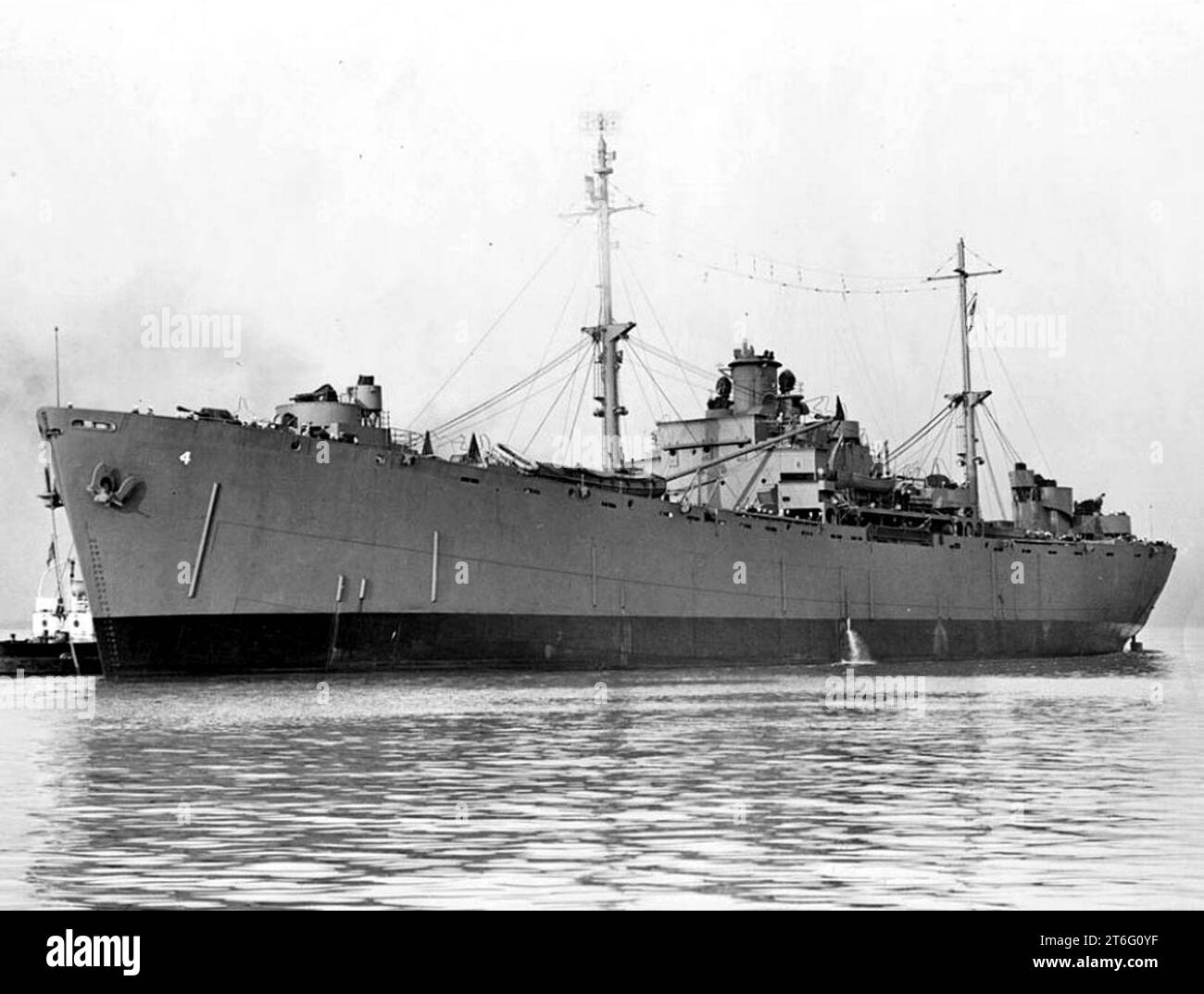 USS Tutuila (ARG-4) in Chesapeake Bay, Maryland (USA), 14 April 1944 ...