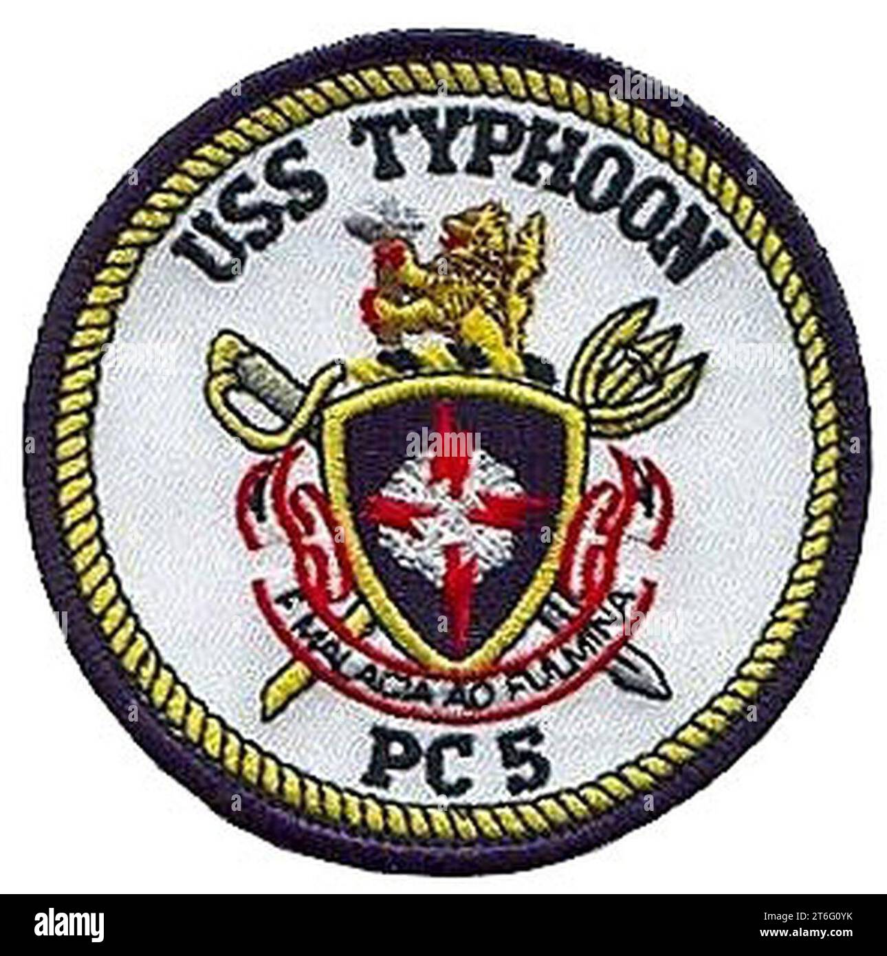 USS Typhoon (PC-5) crest Stock Photo - Alamy