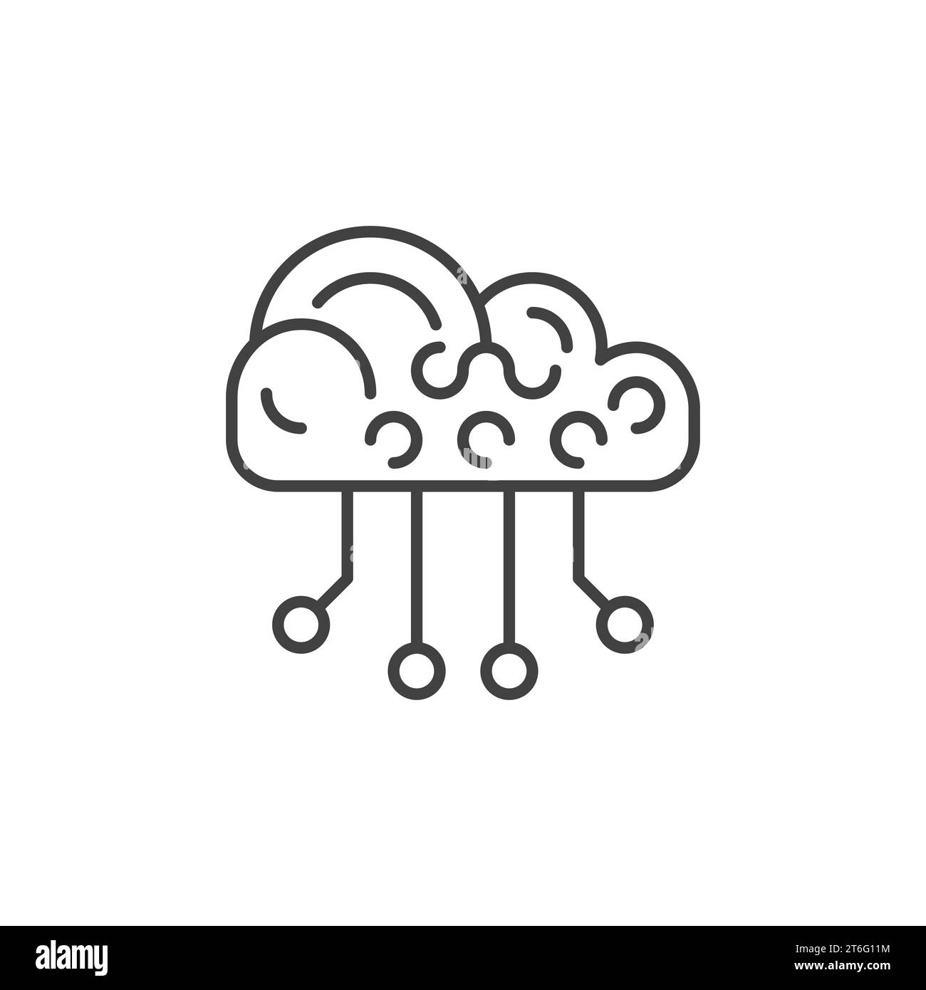 Neural Network Cloud vector concept minimal linear icon or symbol Stock ... Neural Network Cloud vector concept minimal linear icon or symbol Stock ...