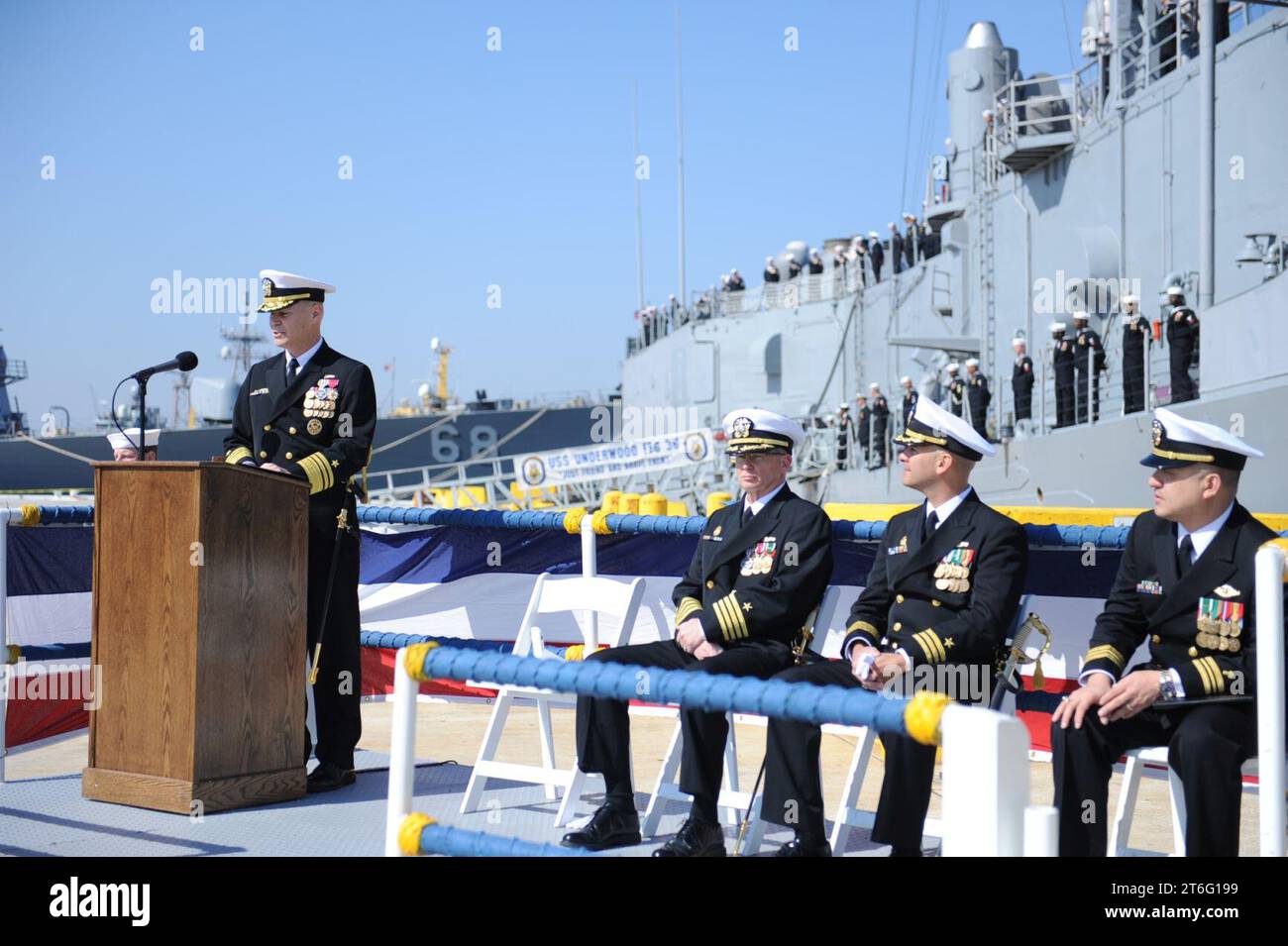 USS Underwood is decommissioned. (8549055166 Stock Photo - Alamy