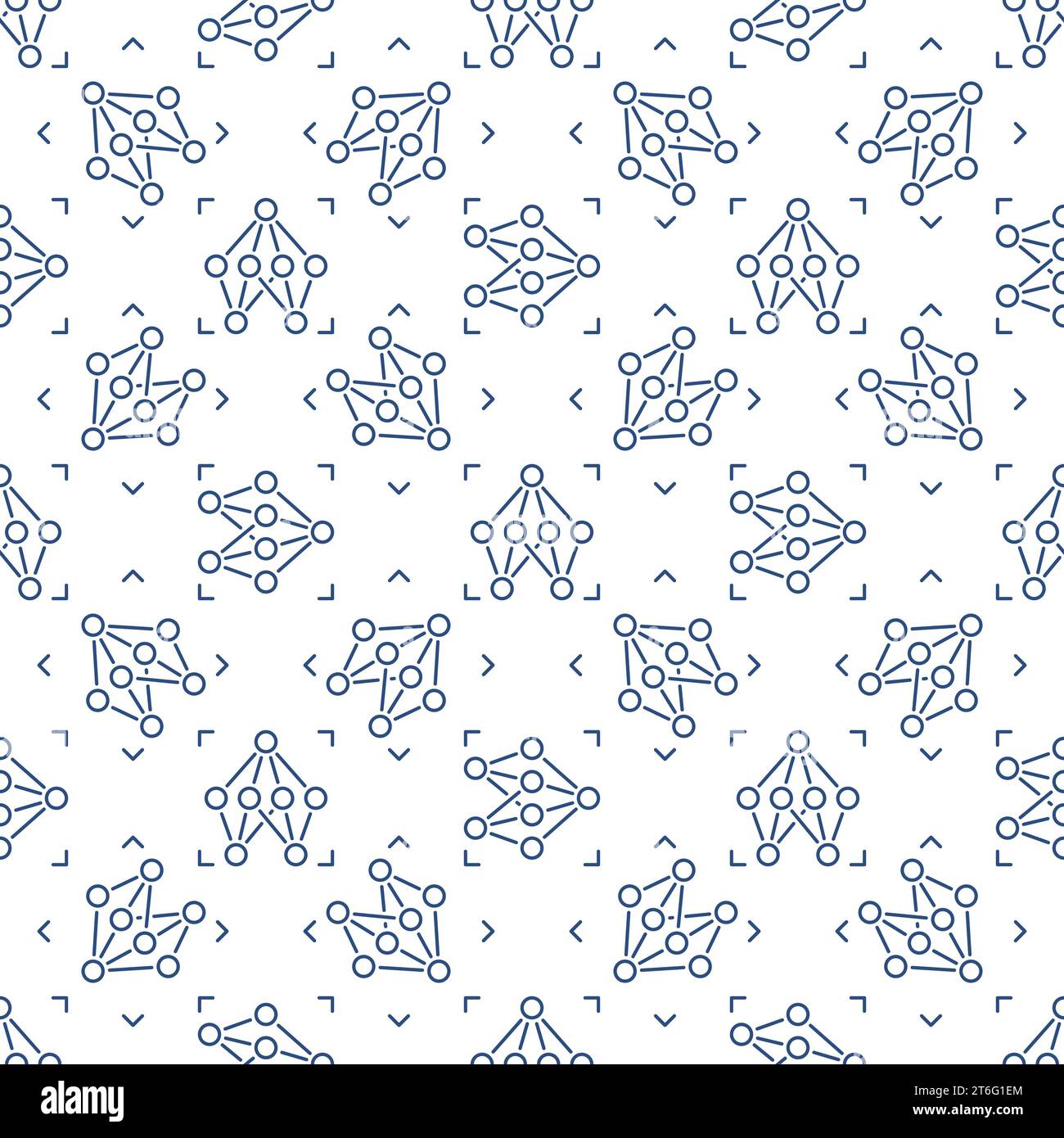 Neural Network vector Future Technology concept outline seamless ...